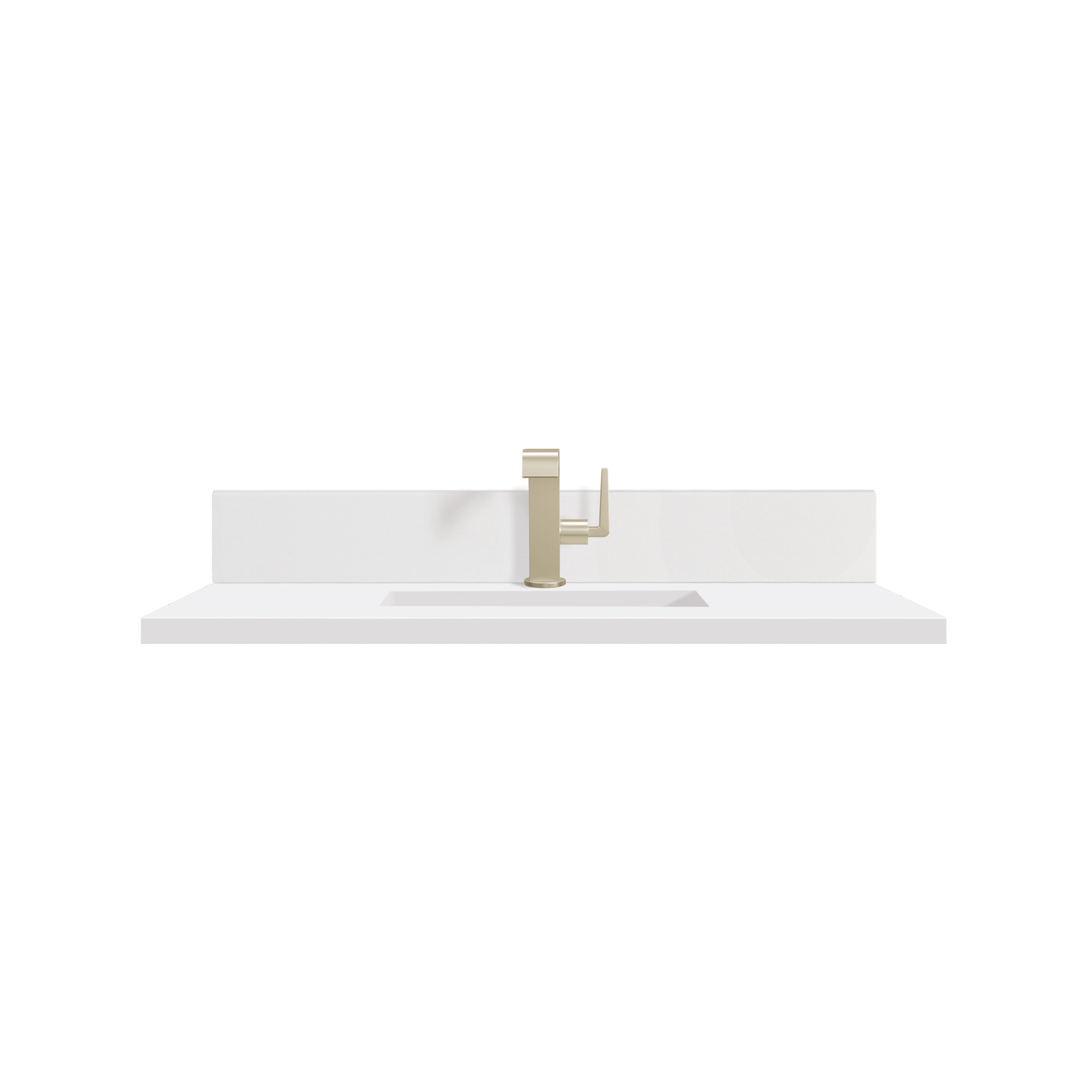 James Martin Vanities 36" Single Top 3 cm White Zeus Quartz With Backs ...