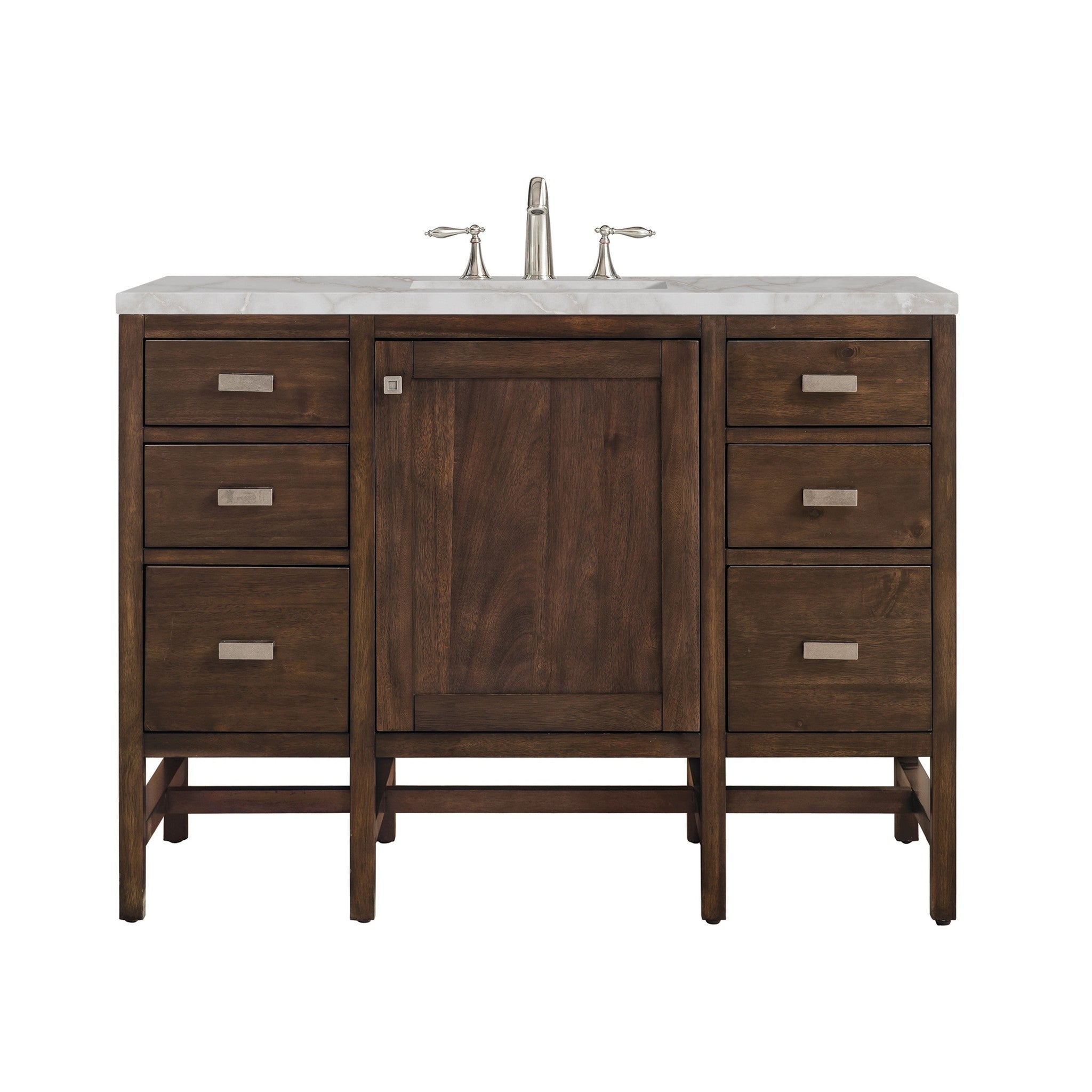James Martin Vanities Addison 48" Mid-Century Acacia Single Vanity Wit ...