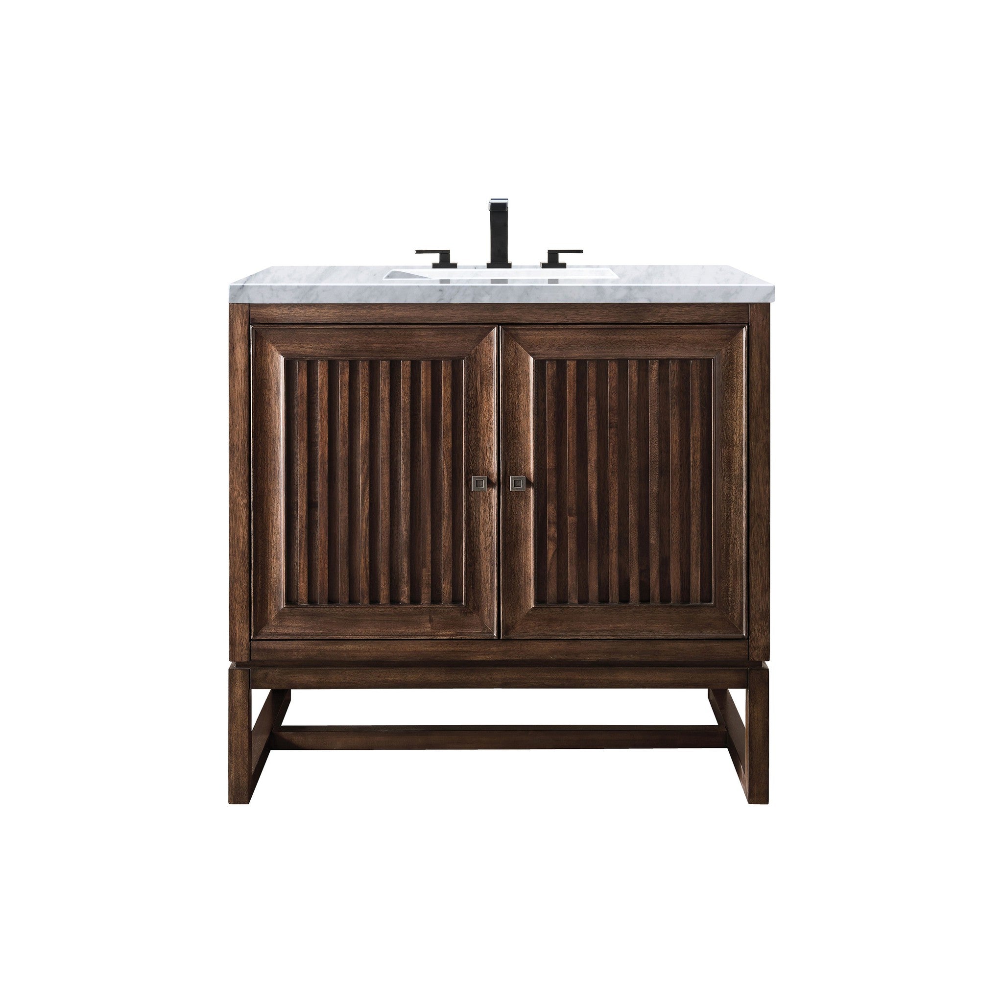 James Martin Vanities Athens 36" Mid Century Acacia Single Vanity Cabi ...