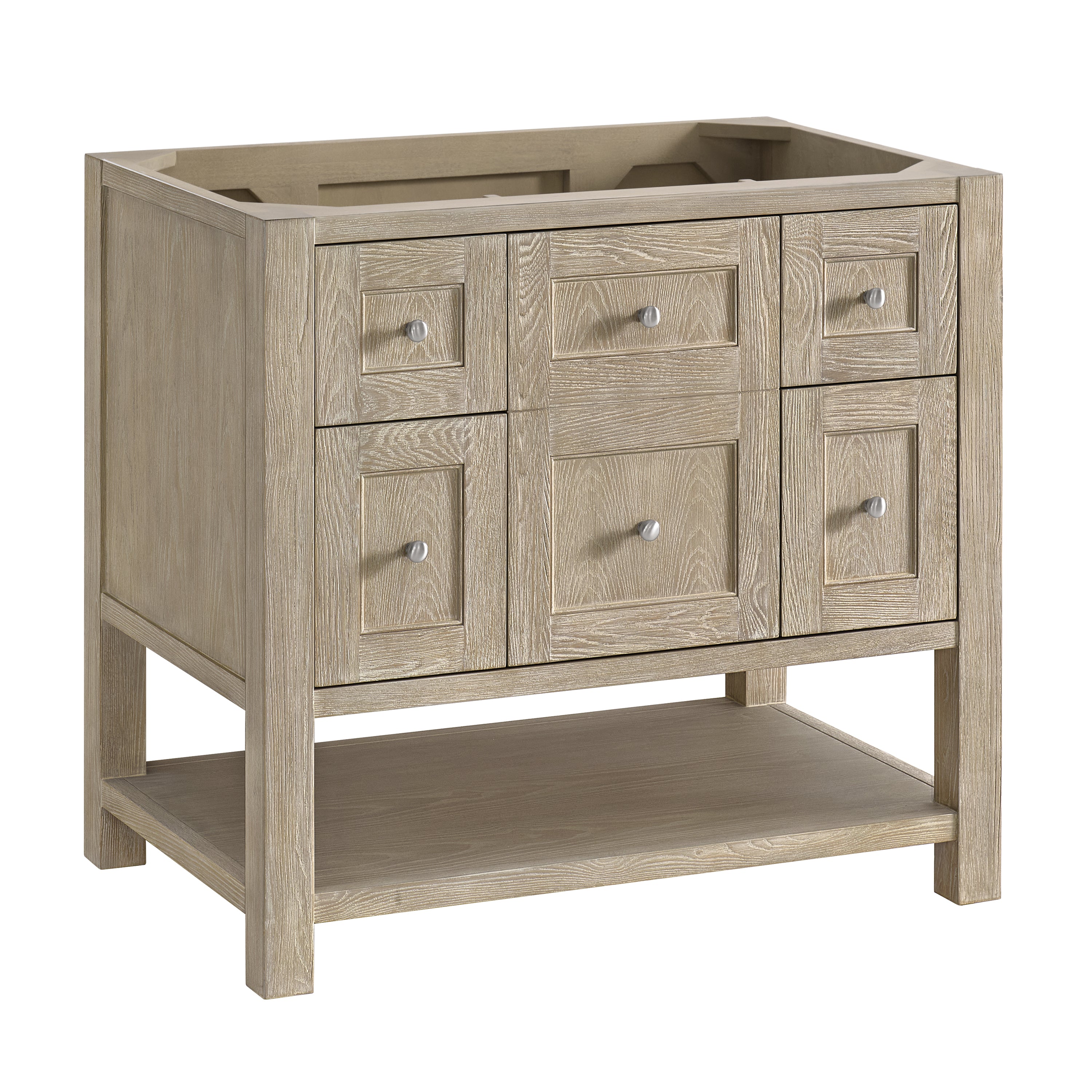 James Martin Vanities Breckenridge 36" Whitewashed Oak Single Vanity ...