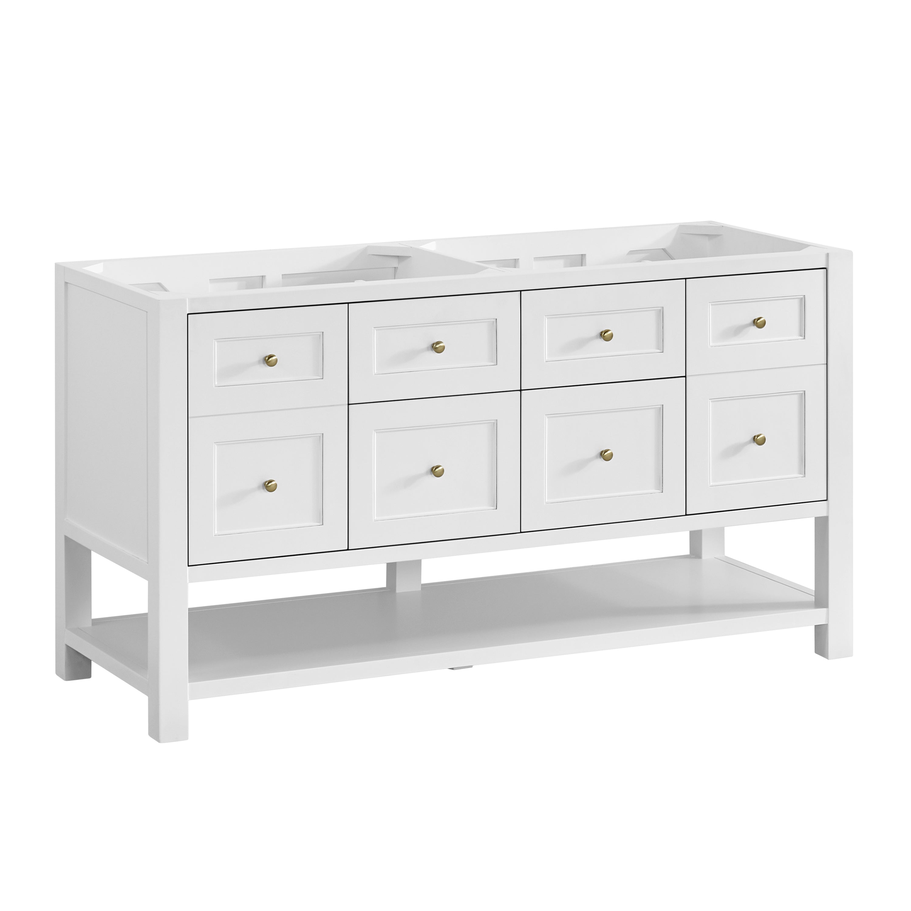 James Martin Vanities Breckenridge 60" Bright White Double Vanity – US ...