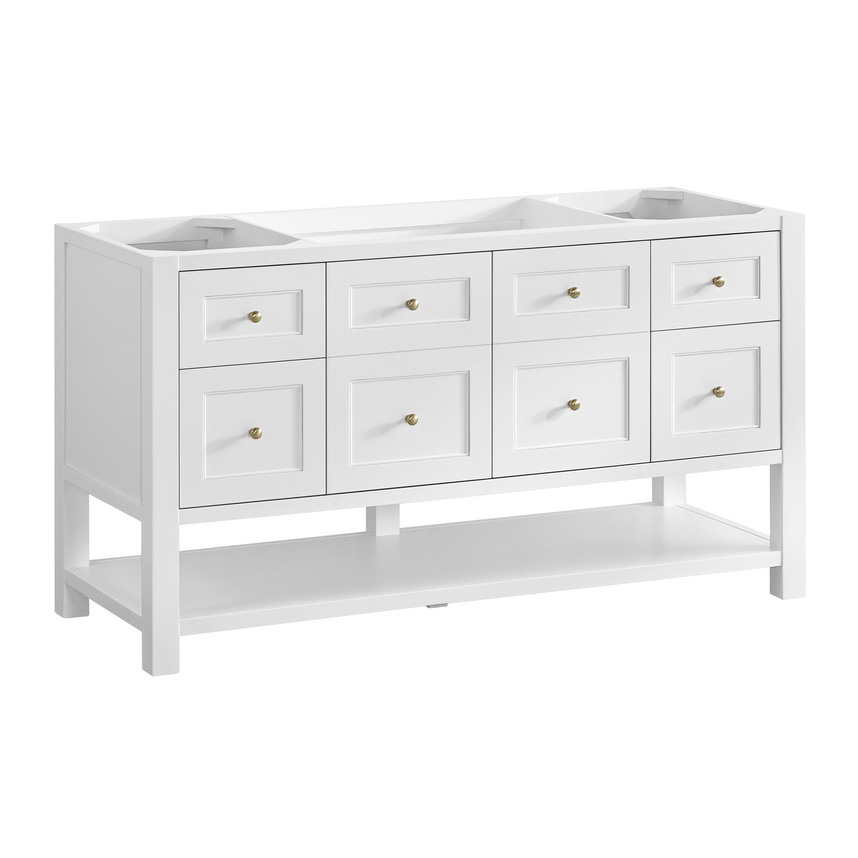 James Martin Vanities Breckenridge 60" Bright White Single Vanity – US ...