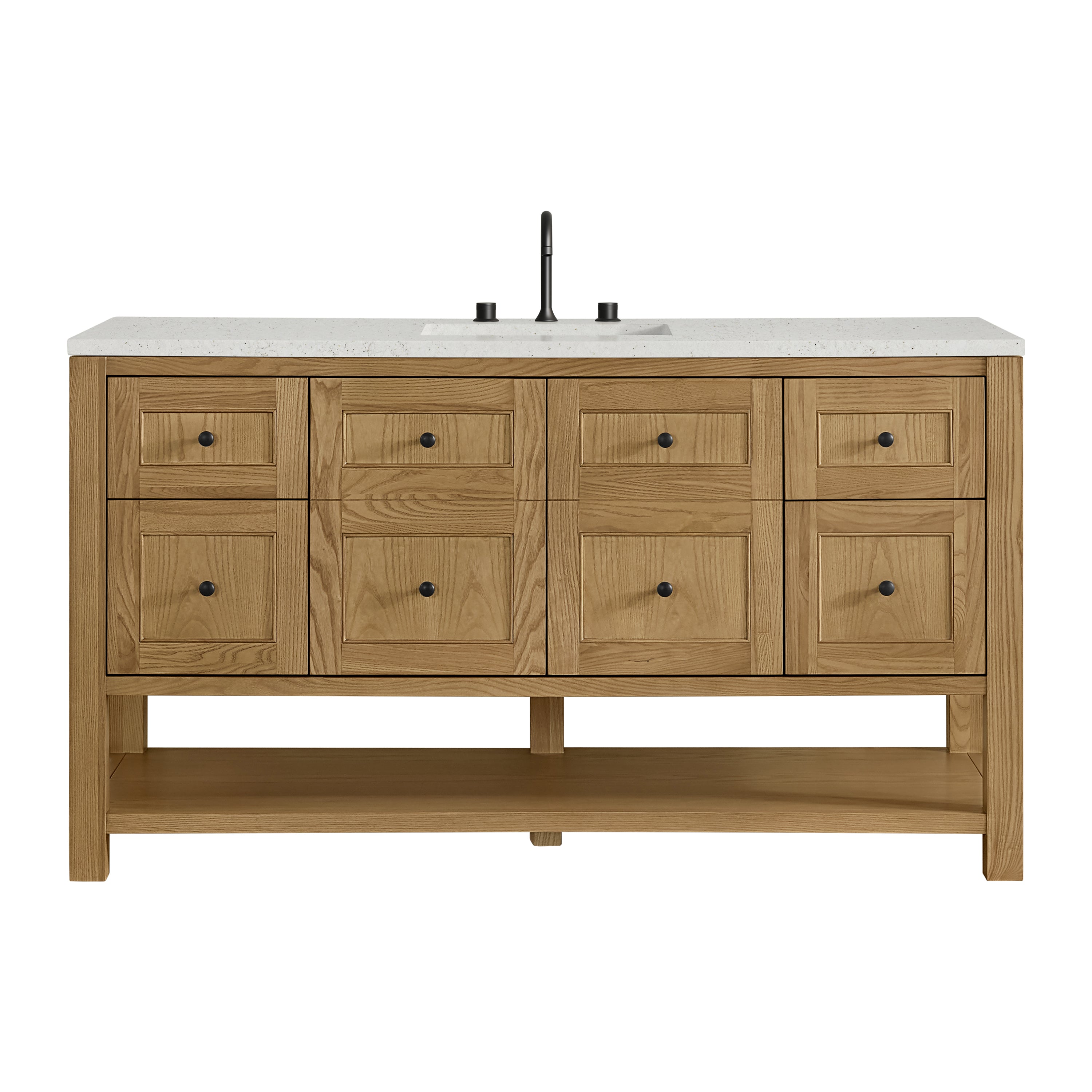 James Martin Vanities Breckenridge 60" Light Natural Oak Single Vanity ...