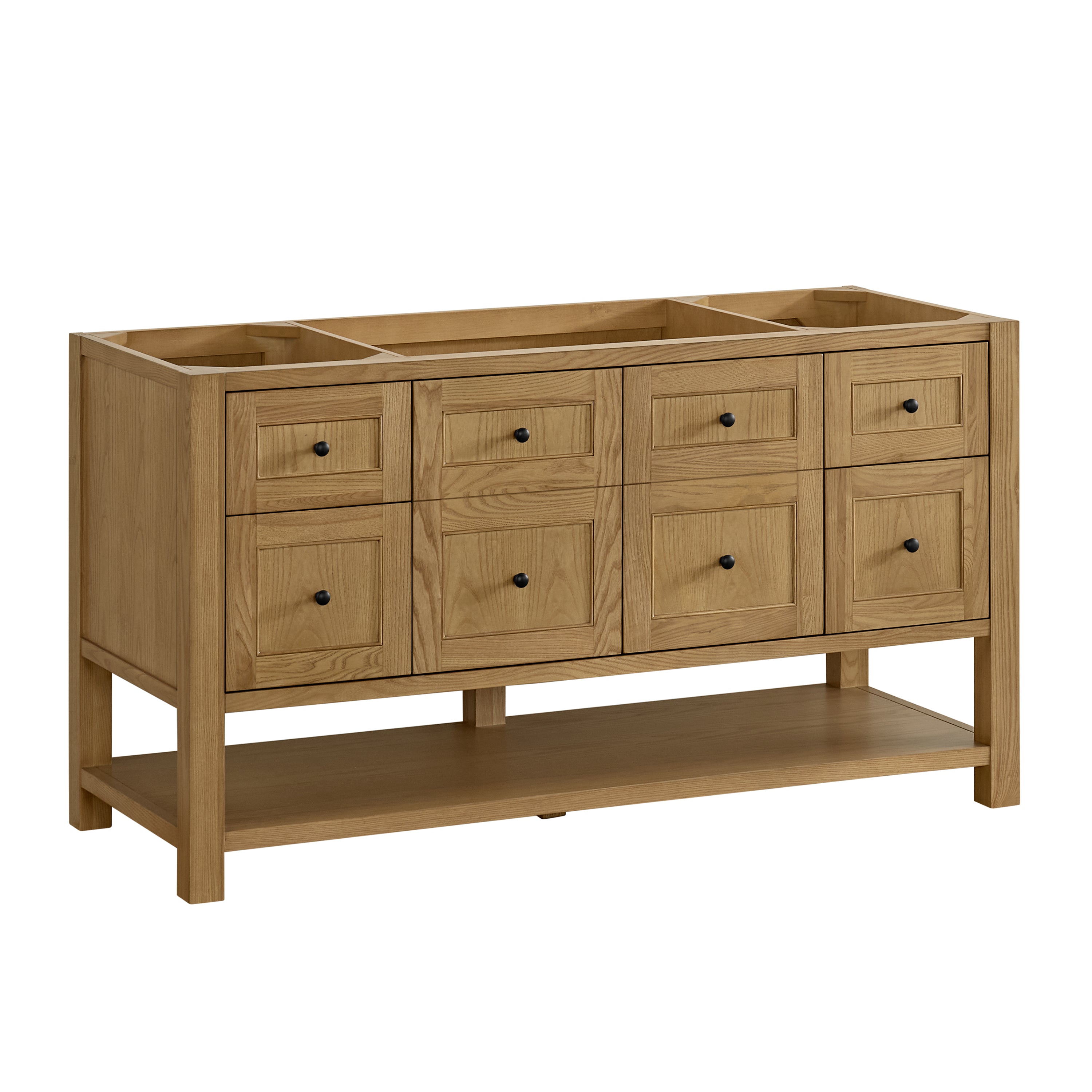 James Martin Vanities Breckenridge 60" Light Natural Oak Single Vanity ...