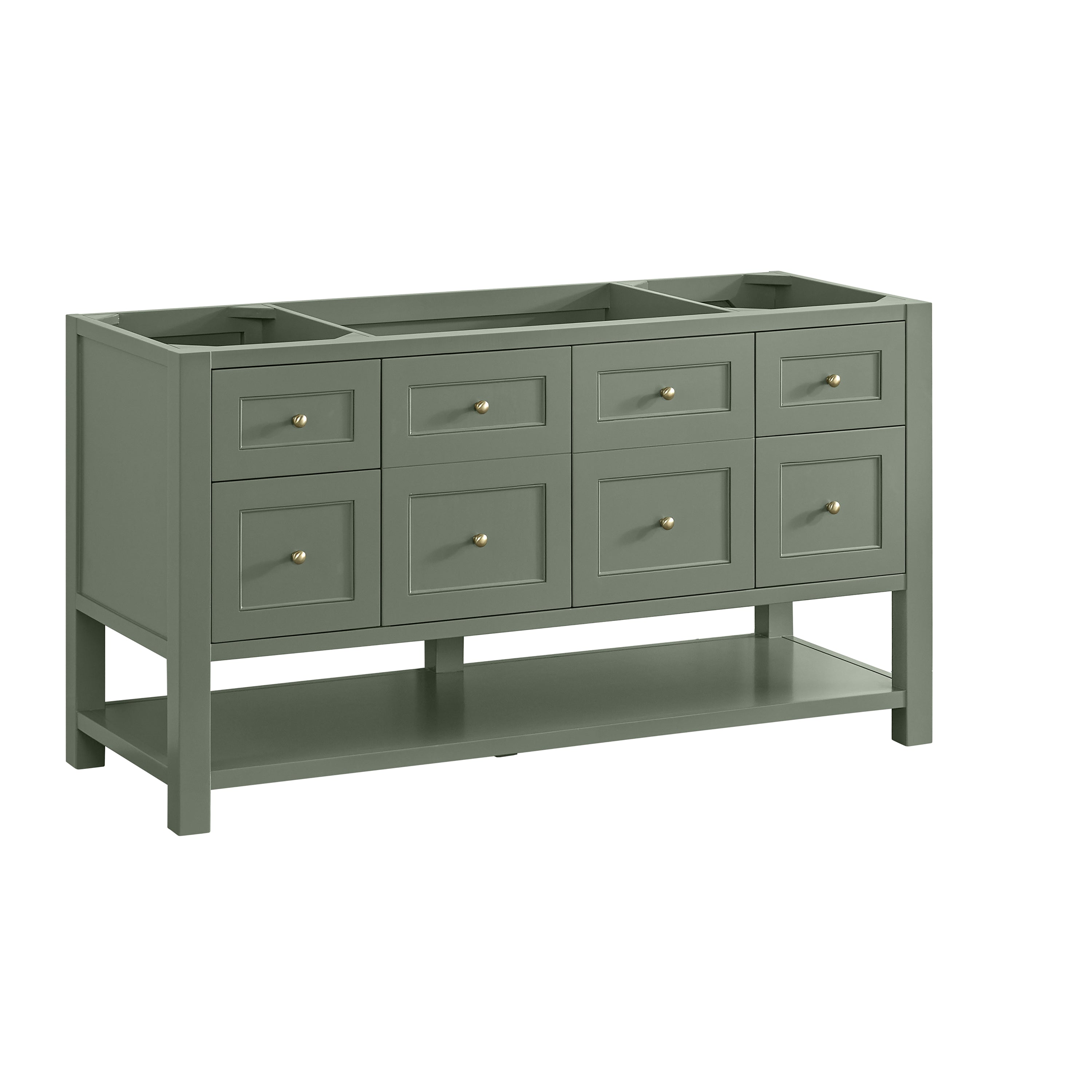 James Martin Vanities Breckenridge 60" Smokey Celadon Single Vanity ...