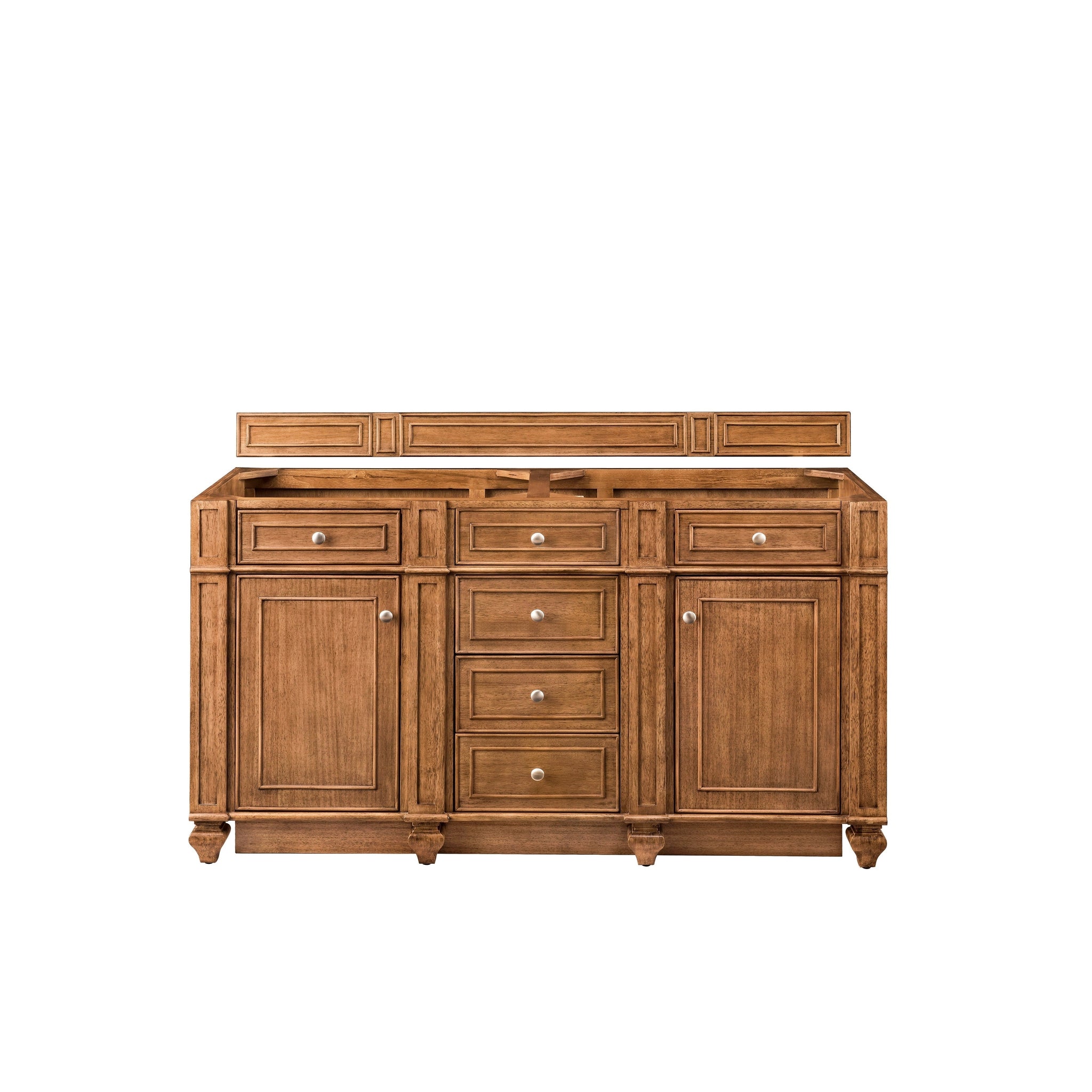 James Martin Vanities Bristol 60" Saddle Brown Double Vanity – US Bath ...