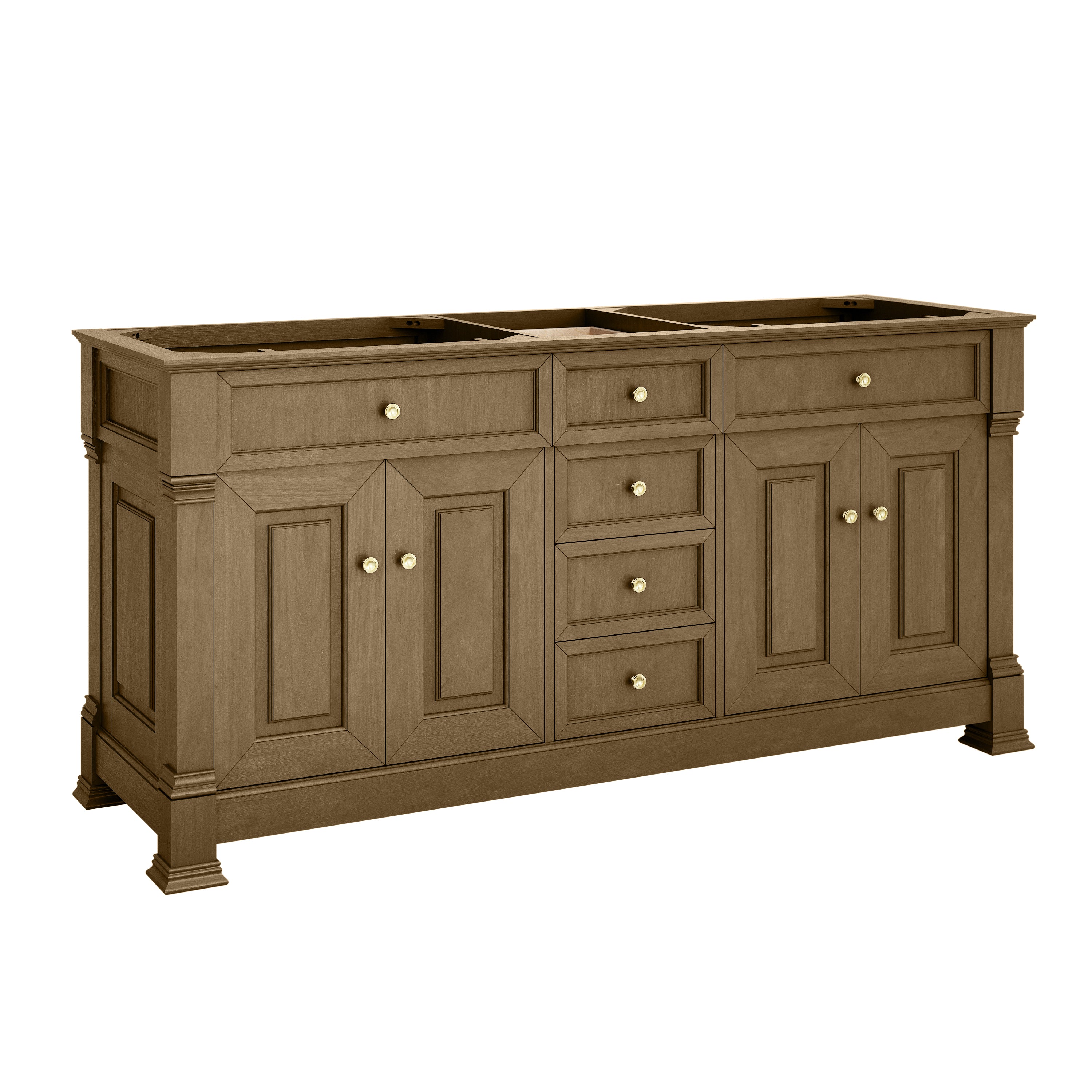 James Martin Vanities Brookfield 72" Honey Oak Double Vanity – US Bath ...