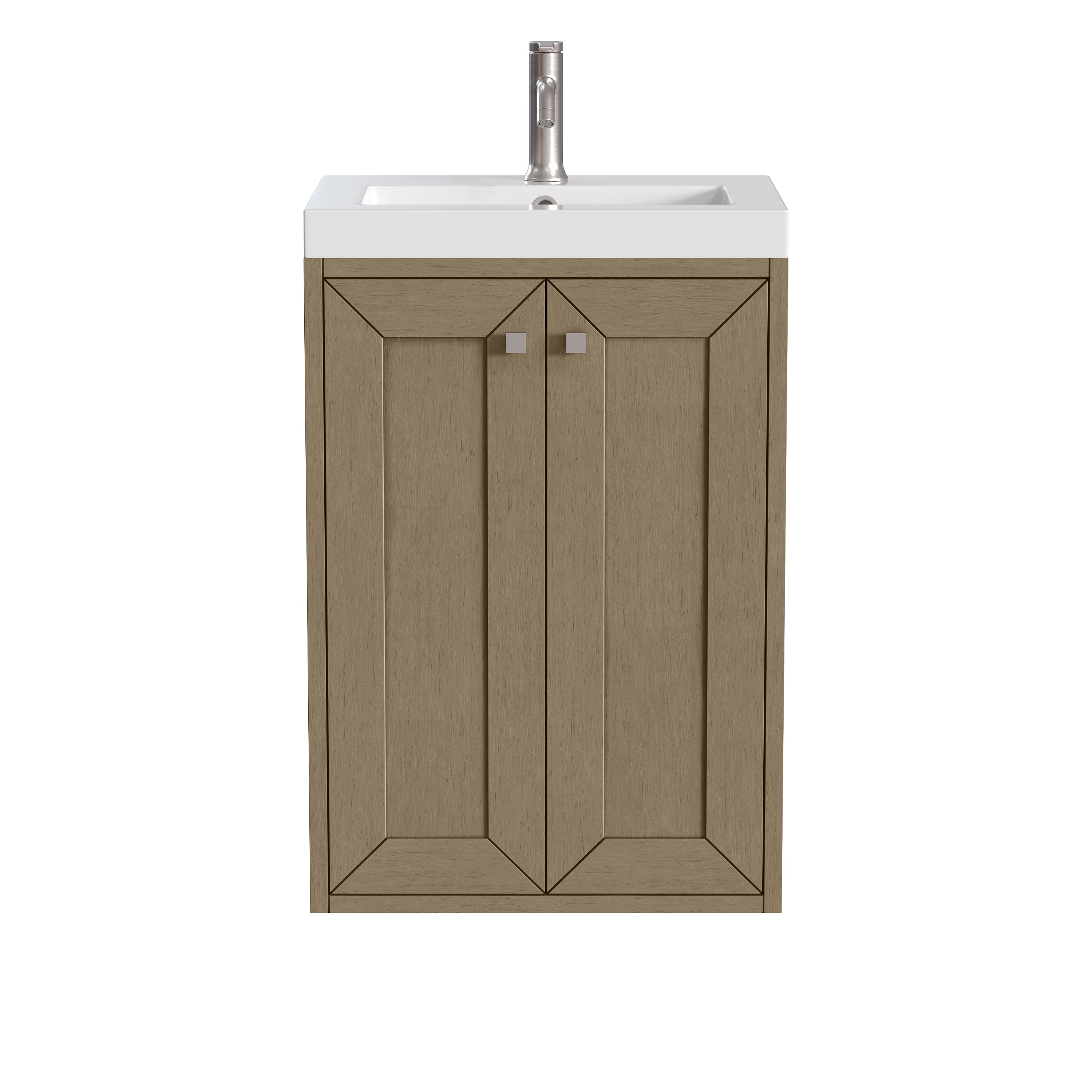James Martin Vanities Chianti 20" Walnut Whisper Single Vanity With Wh ...