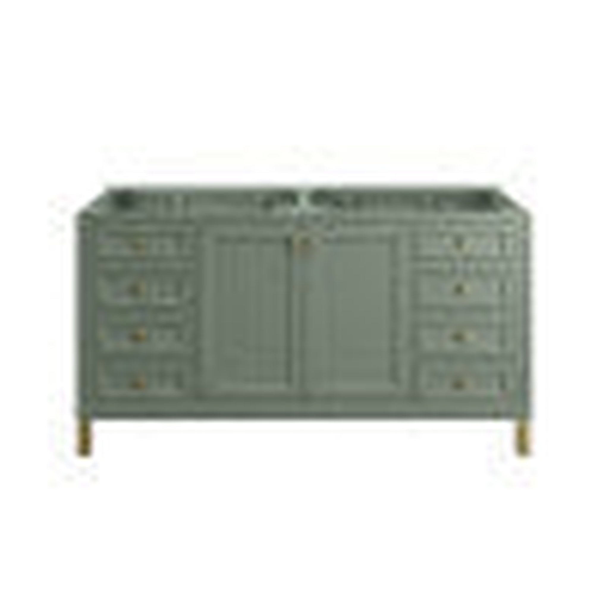 James Martin Vanities Chicago 60" Smokey Celadon Double Vanity – US ...