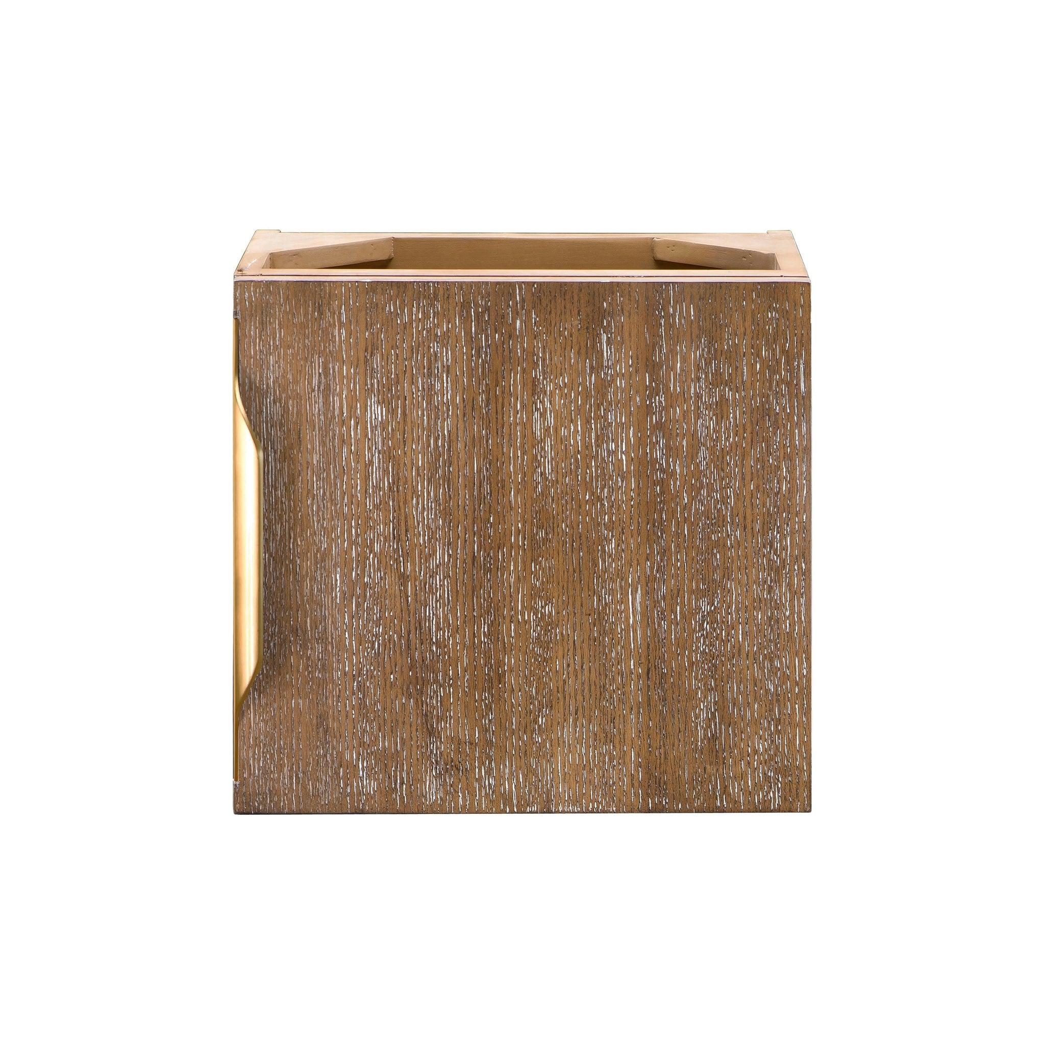James Martin Vanities Columbia 16" Latte Oak Single Vanity Cabinet – US ...