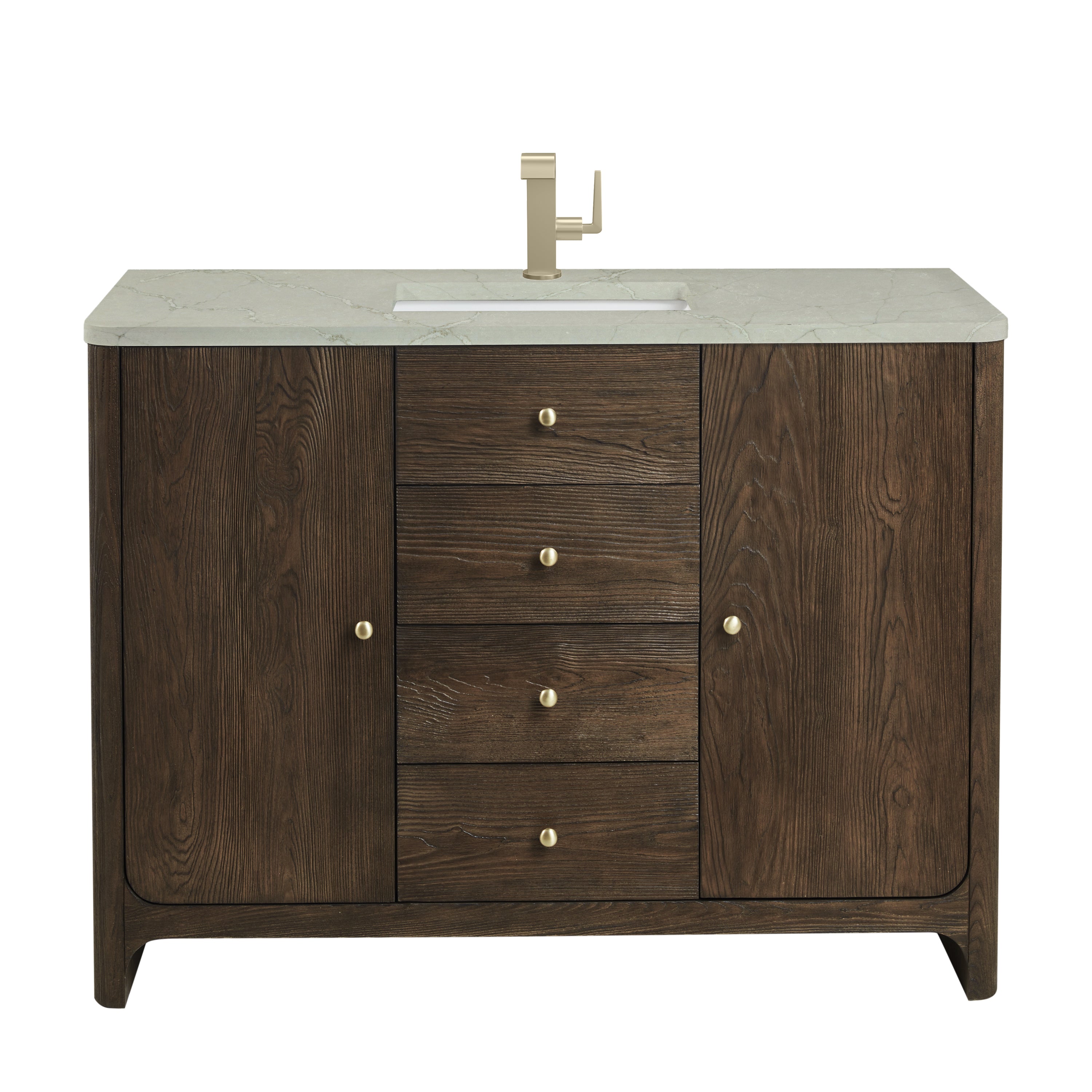James Martin Vanities Gracyn 48" Sable Single Vanity With 3cm Victoria ...