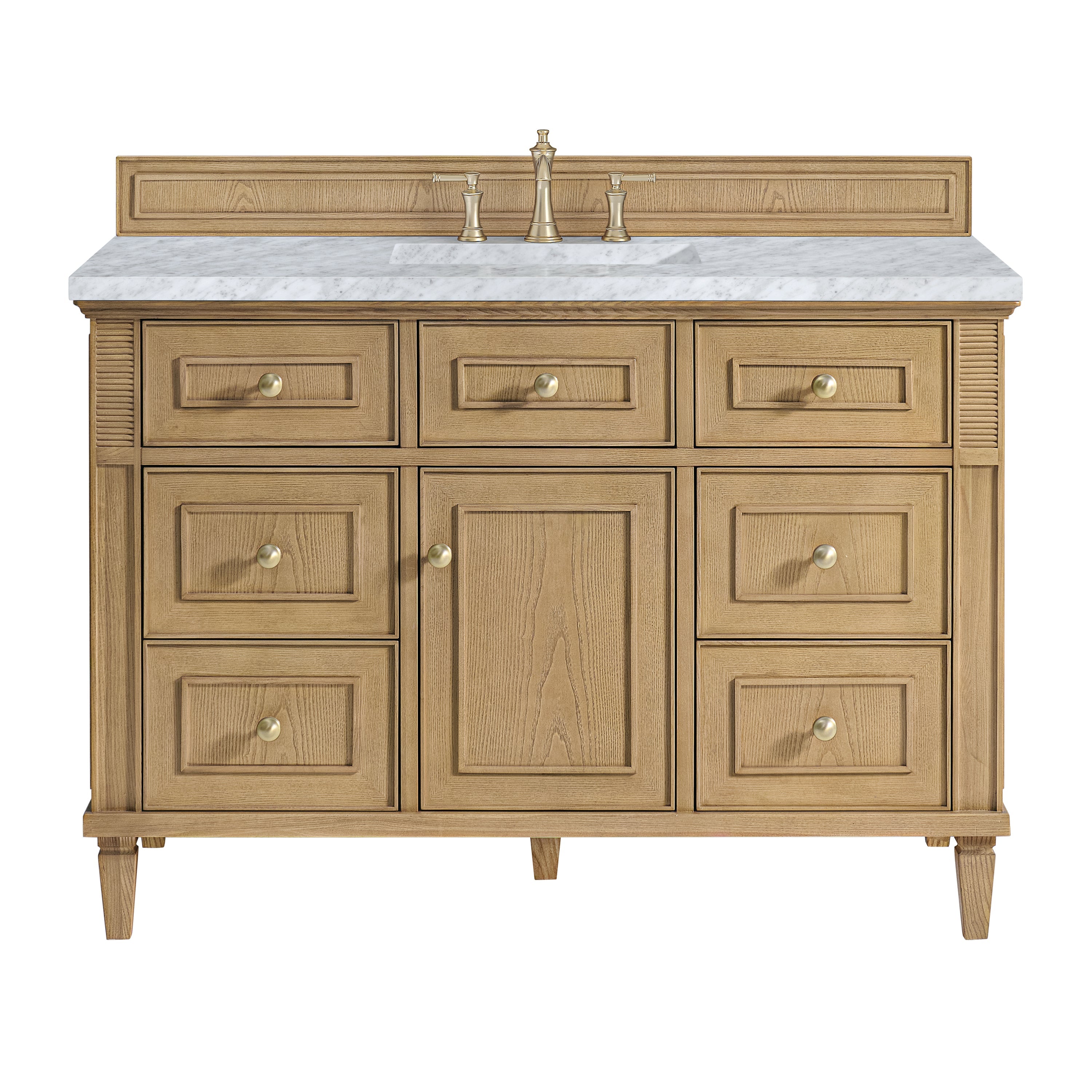 James Martin Vanities Lorelai 48" Light Natural Oak Single Vanity With ...