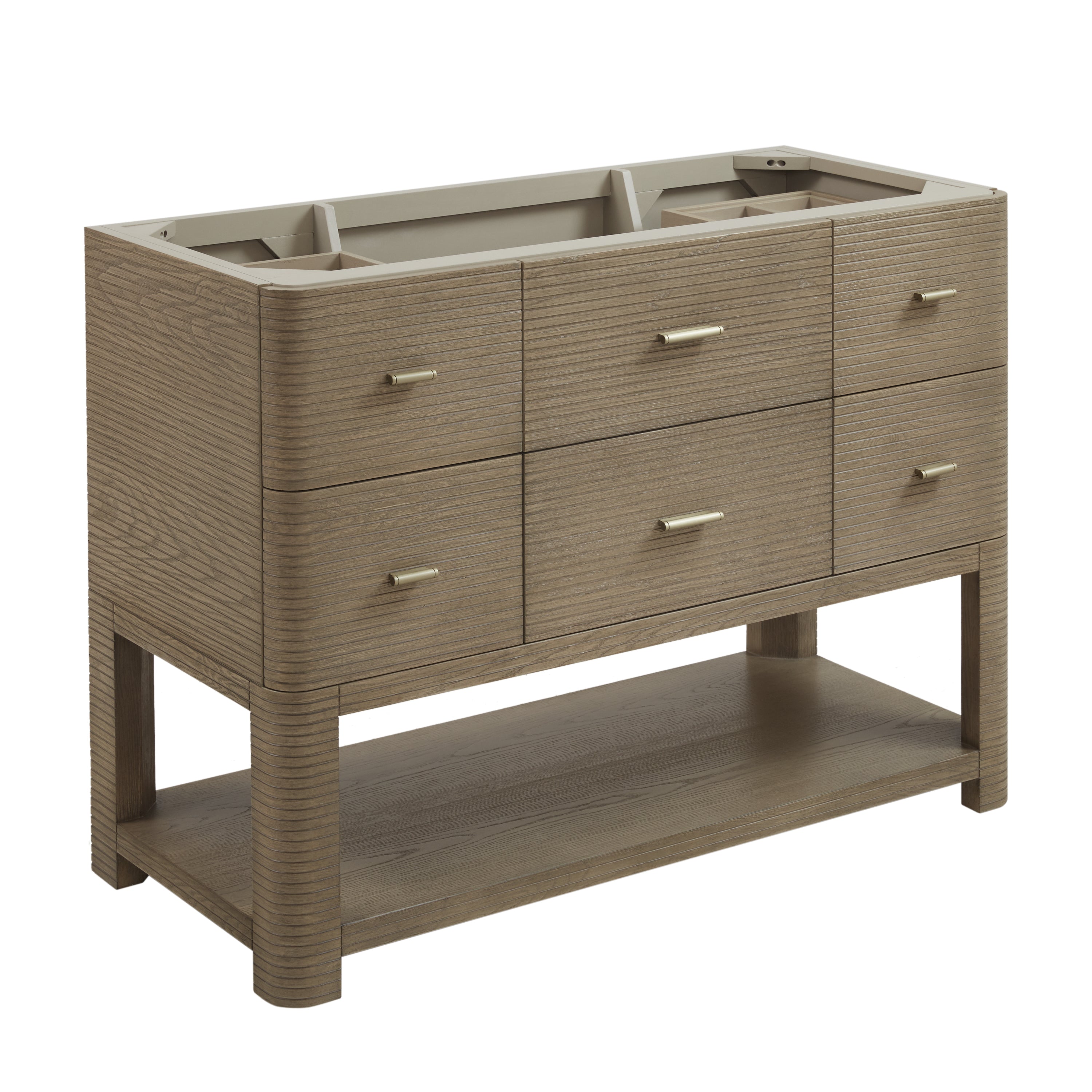James Martin Vanities Lucian 48" Pebble Oak Single Vanity – US Bath Store