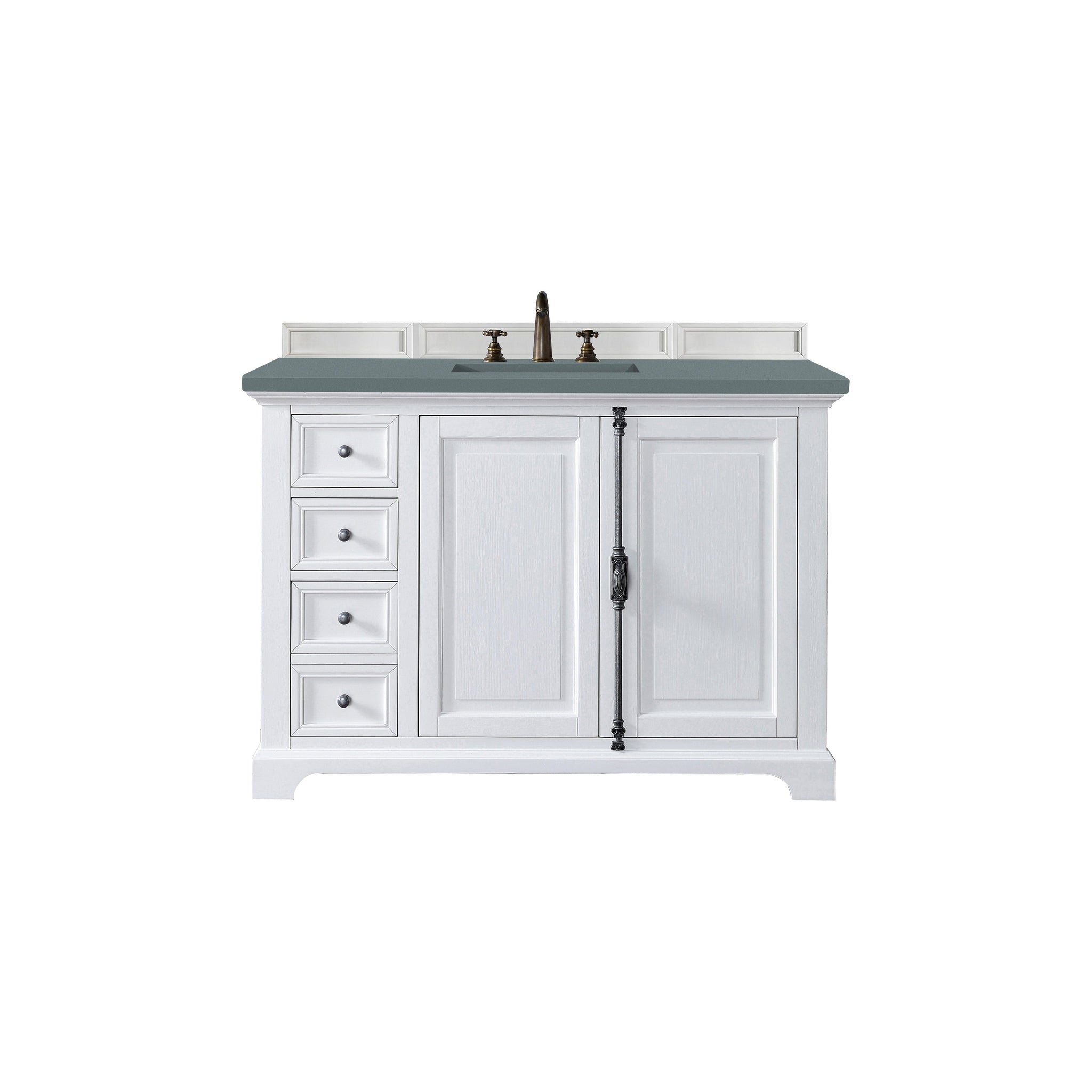 James Martin Vanities Providence 48" Bright White Single Vanity Cabine ...