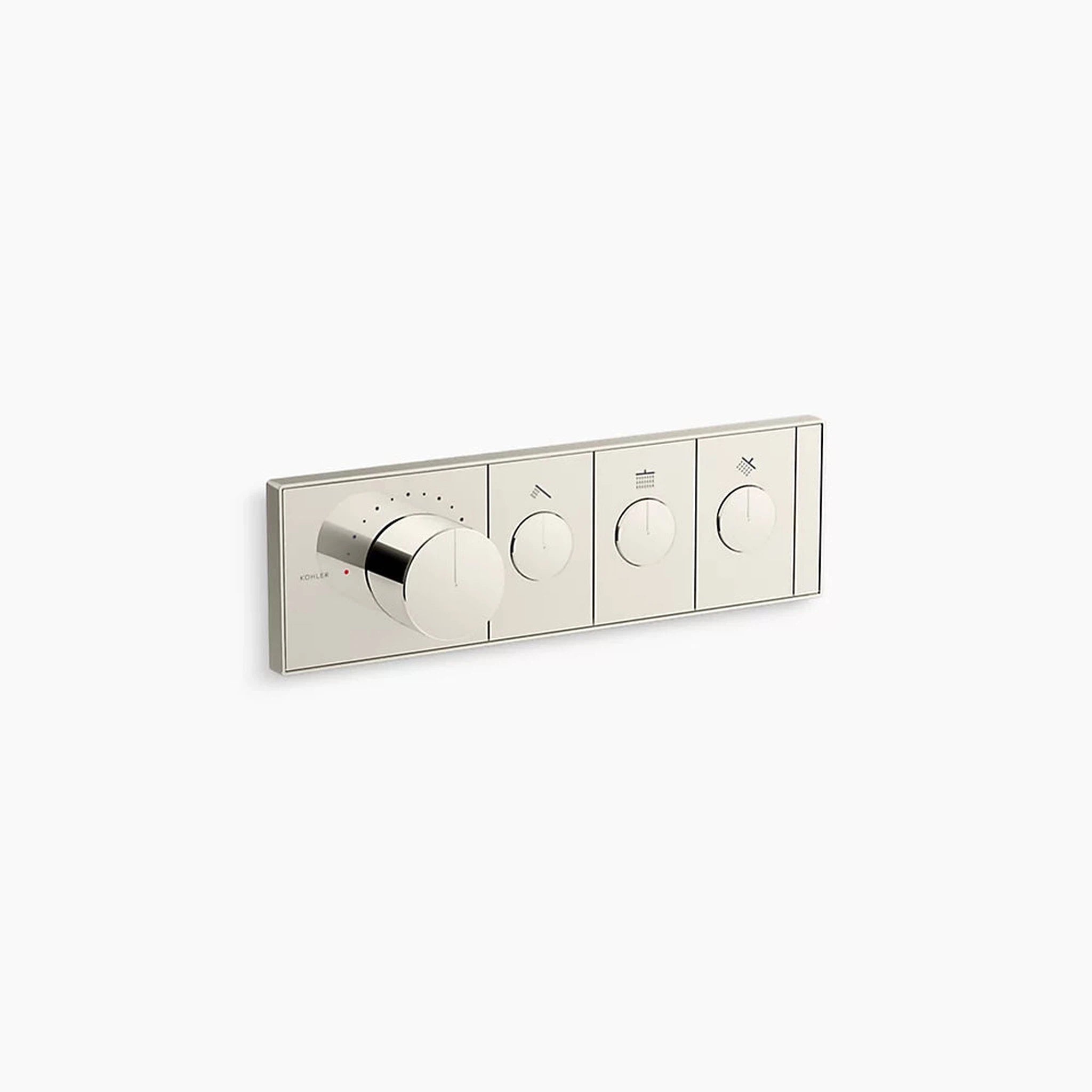 Kohler Anthem Vibrant Polished Nickel 3-outlet Thermostatic Valve Cont ...