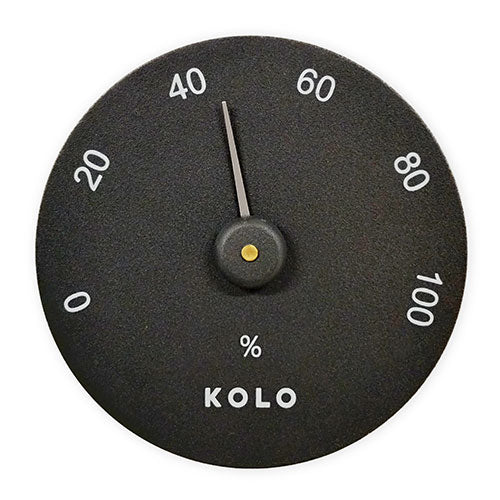 Kolo Round Black Hygrometer – US Bath Store
