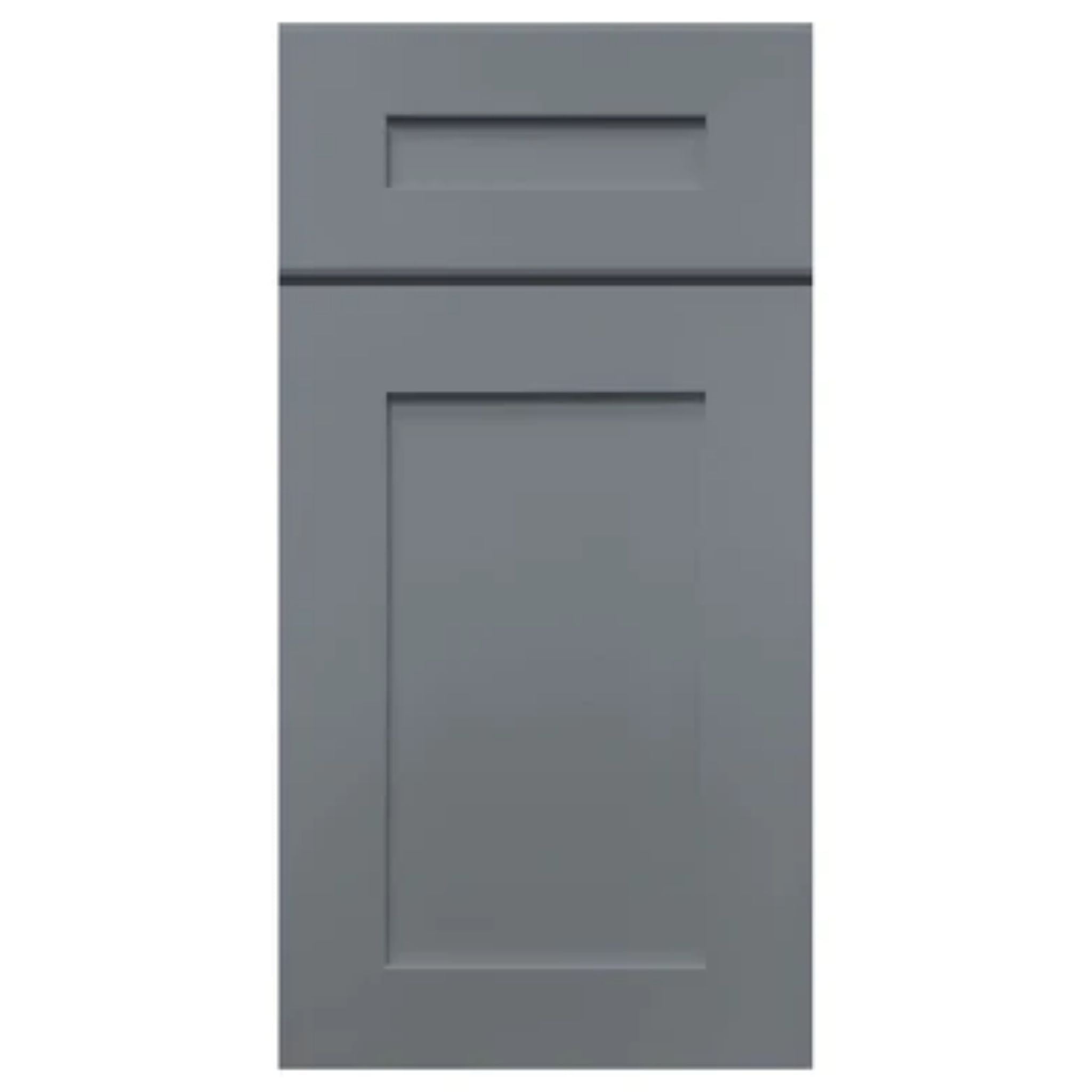 LessCare 27" x 42" x 15" Colonial Gray Mullion Diagonal Corner Wall Ki ...