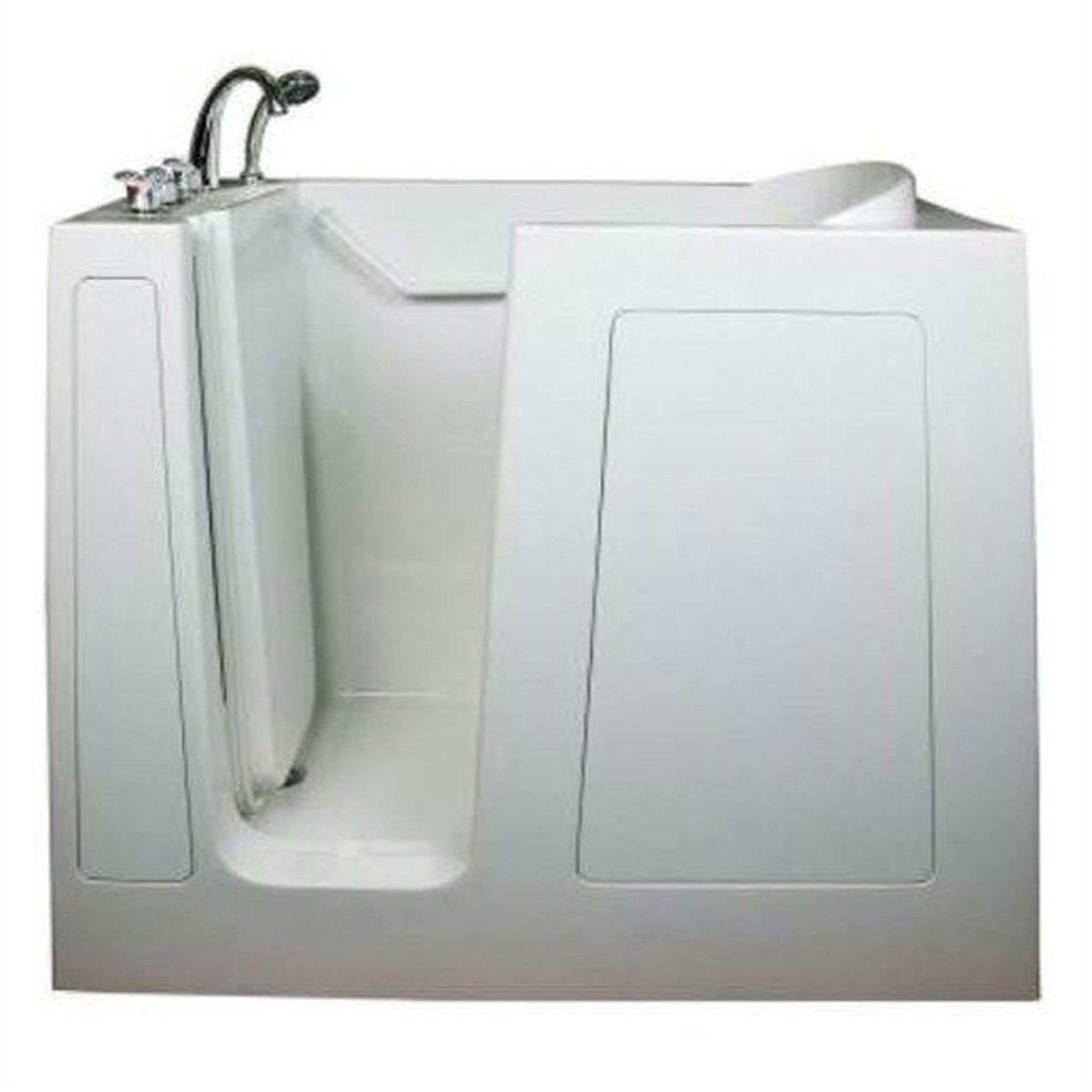 Mobility Bathworks 30"W x 55"L x 46"H Walk-In Left Hand Water Jetted T ...