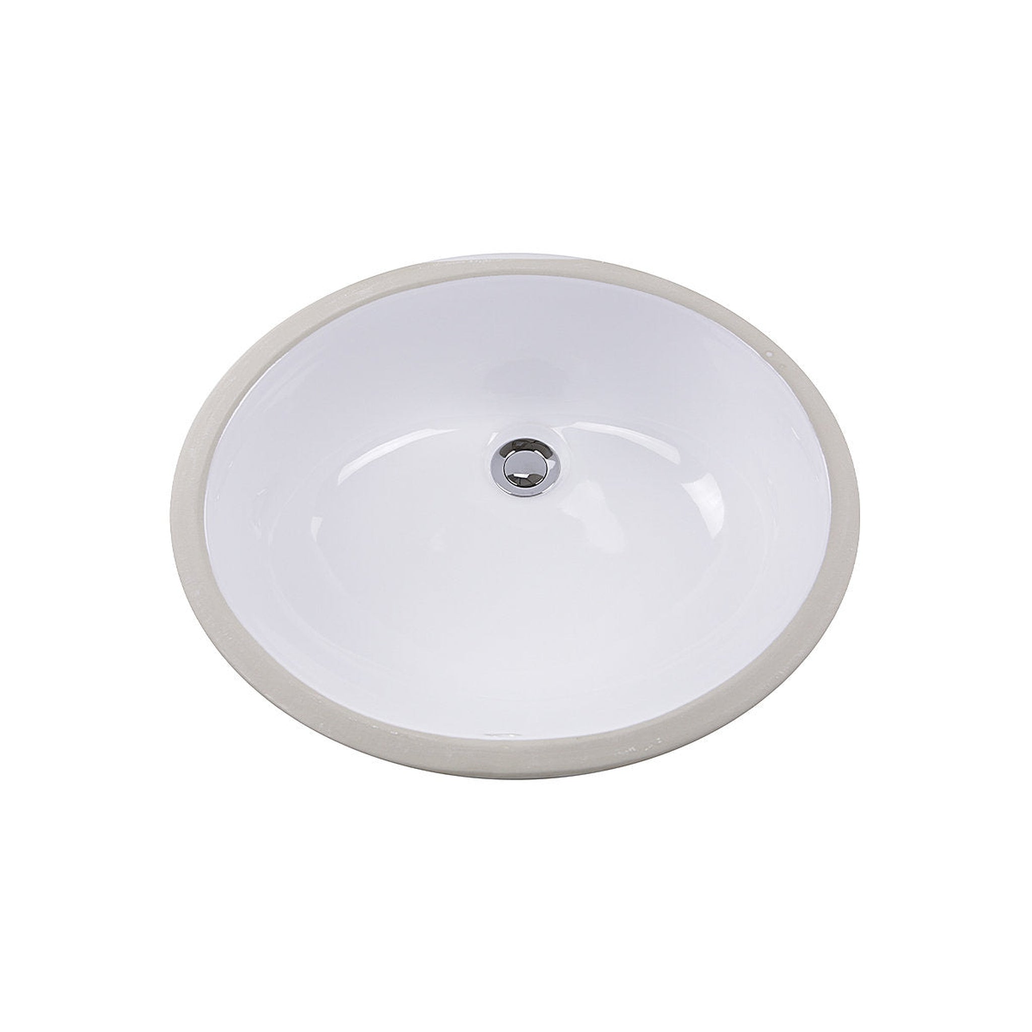 Nantucket Sinks Great Point 15" W x 12" D Oval Glazed Bottom Undermoun ...