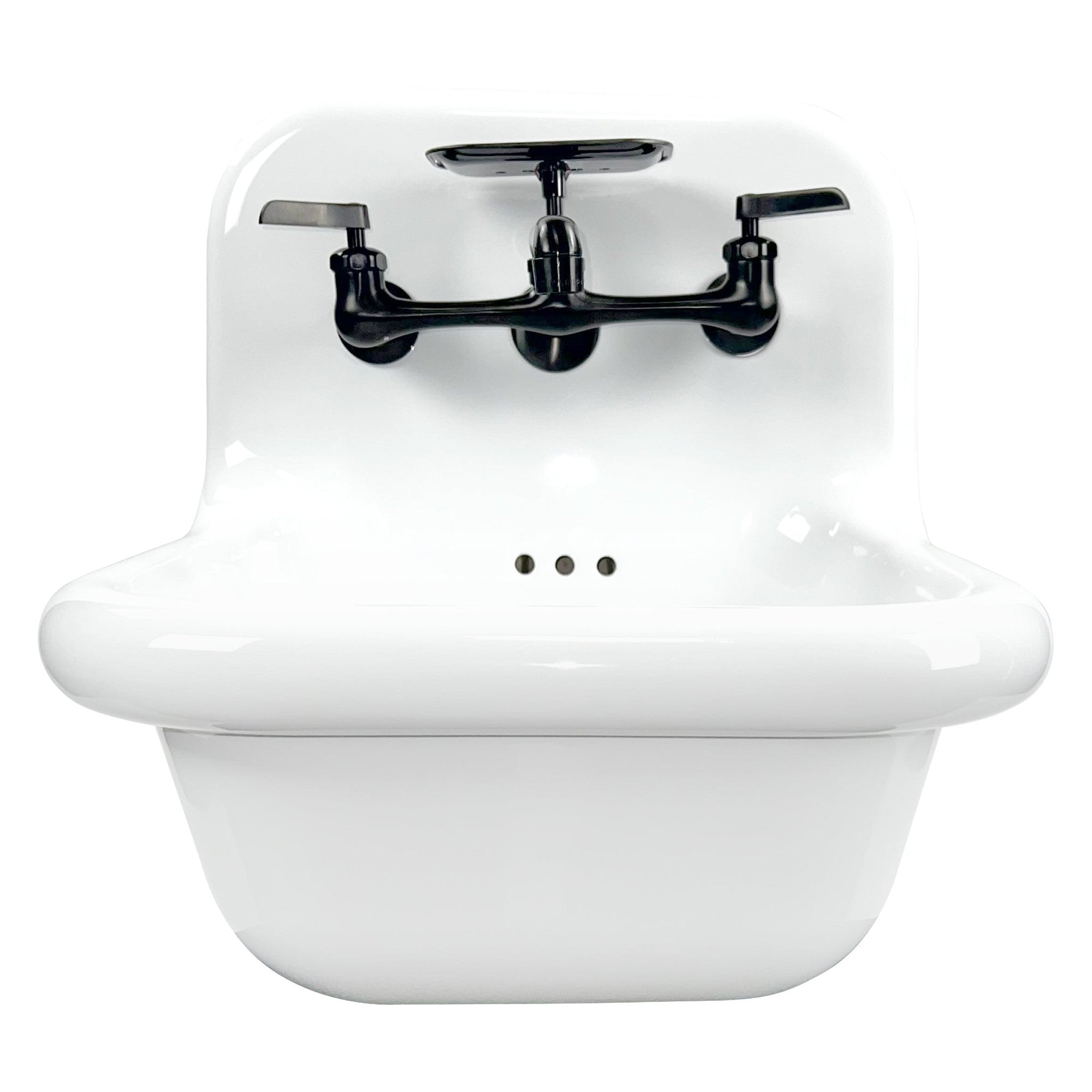 Nantucket Sinks Victorian Collection 17" Irregular Wall-Mounted Glazed ...