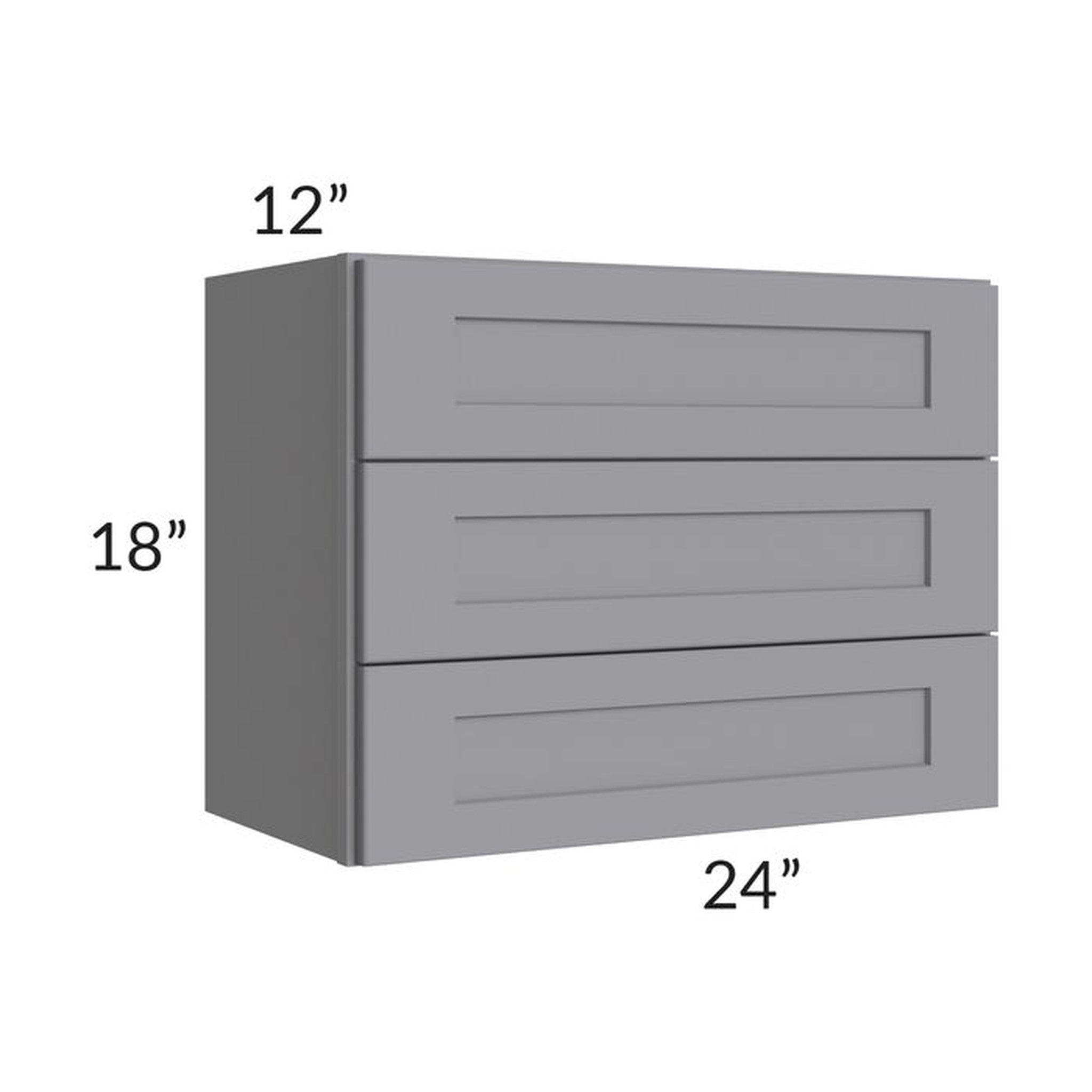 RTA Graphite Grey Shaker 24" Vanity Countertop Cabinet – US Bath Store