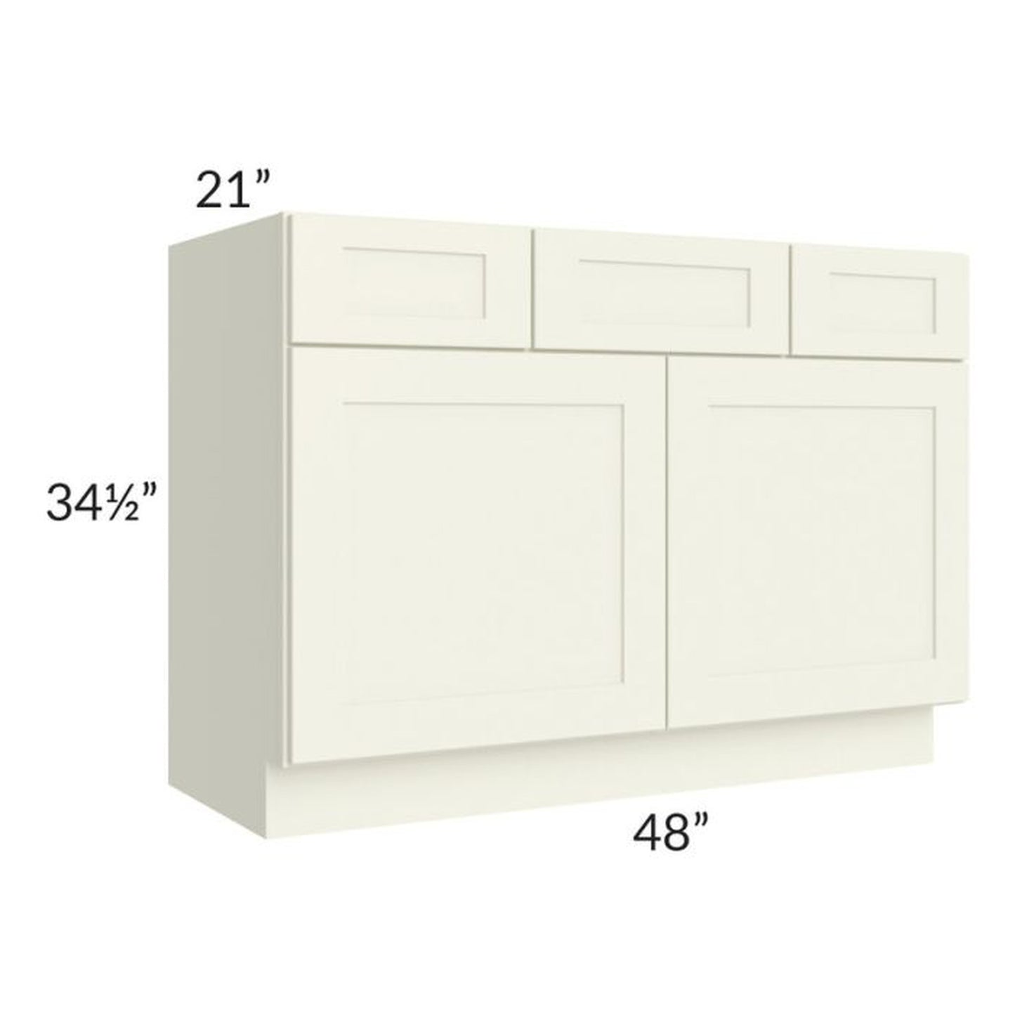 RTA Linen Shaker 48" SA-VSD48 Vanity Base Cabinet – US Bath Store