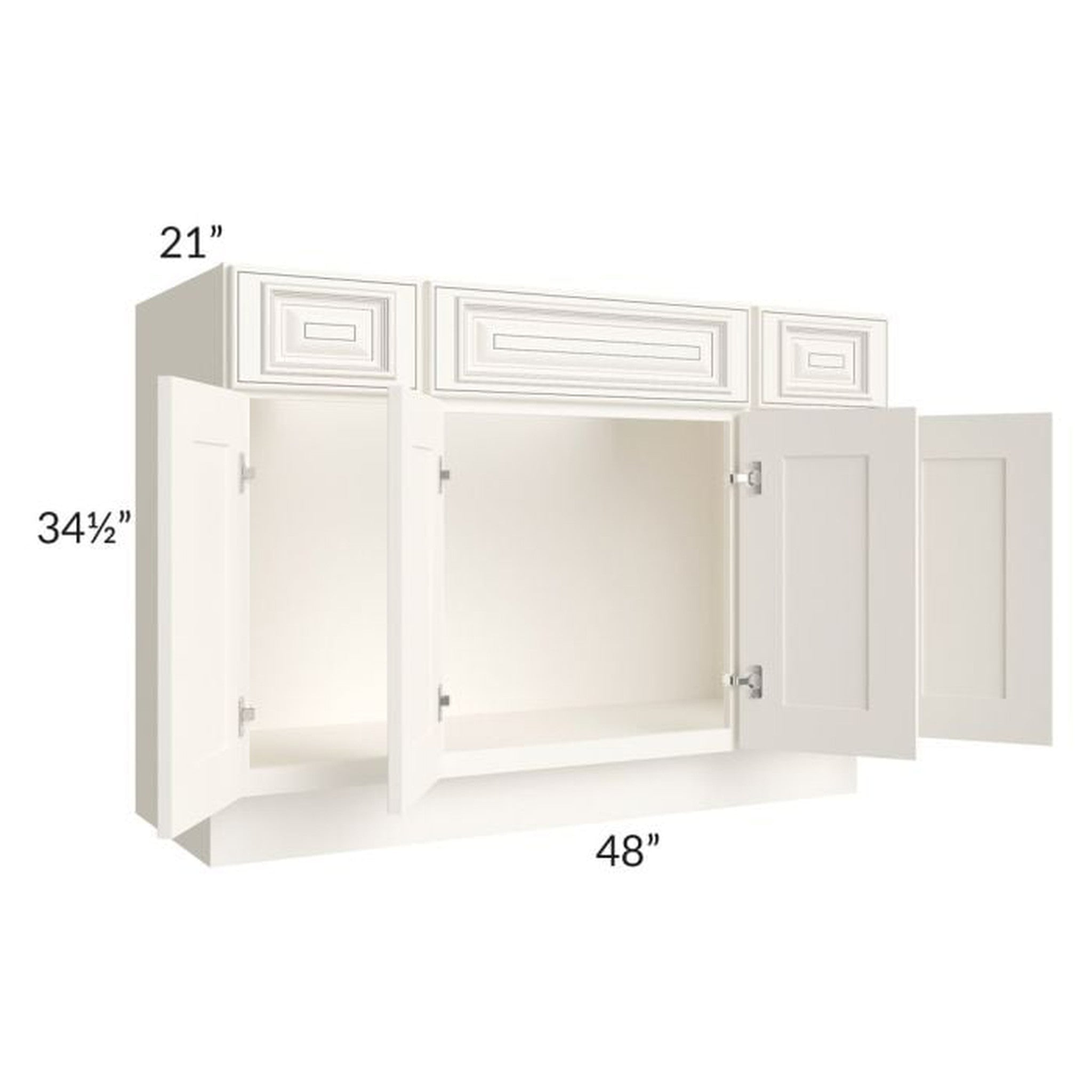 RTA Signature Vanilla Glaze 48" Bathroom Vanity – US Bath Store