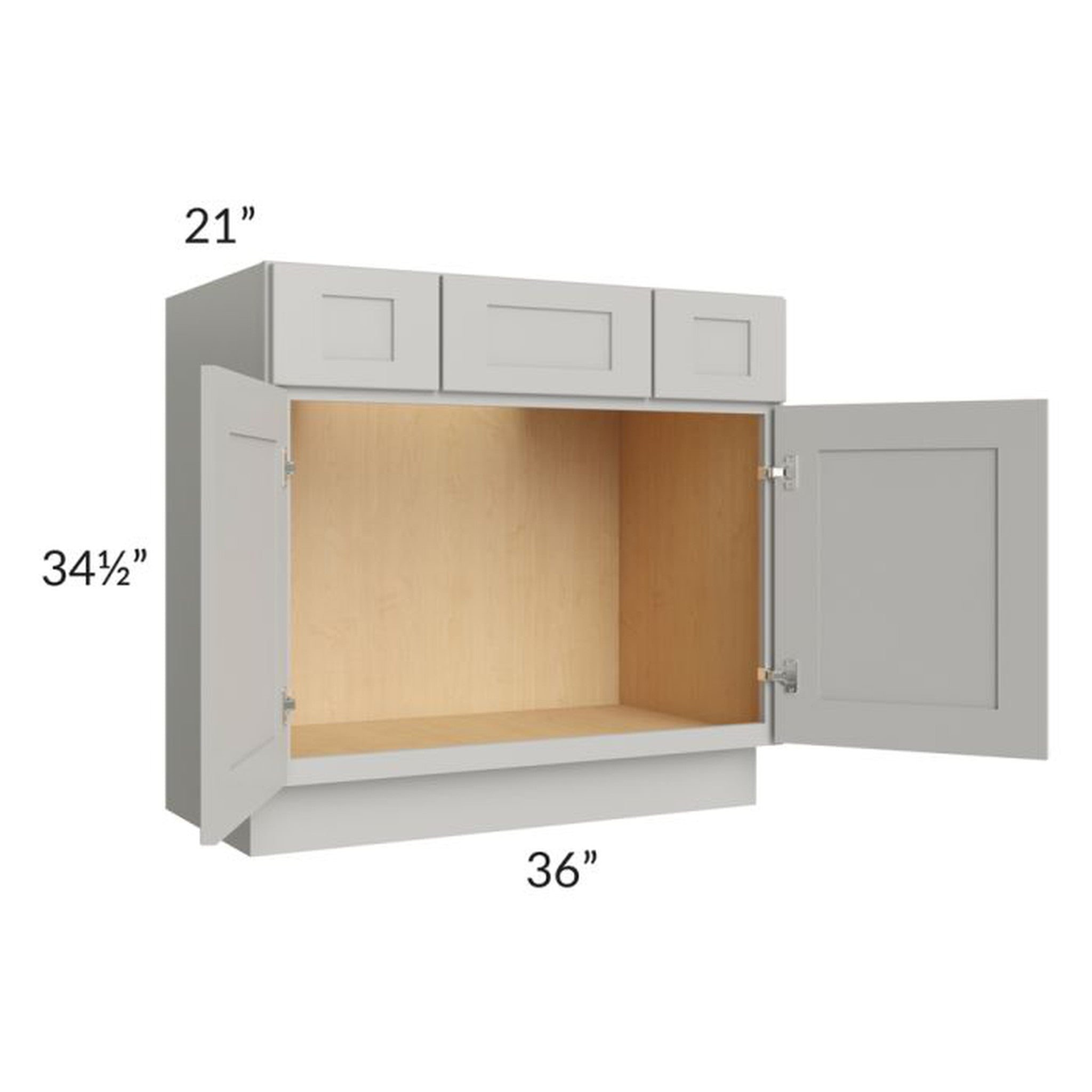 RTA Stone Shaker 36" SD-VSD36 Vanity Base Cabinet.with 1 Decorative En ...