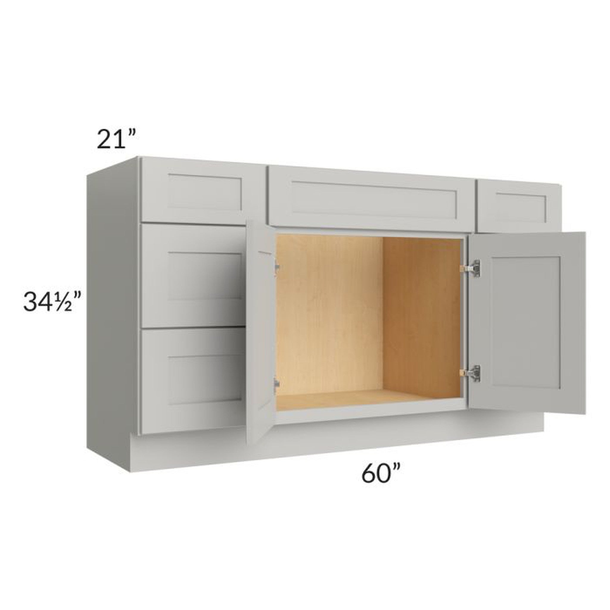 RTA Stone Shaker 60" Vanity Base Cabinet – US Bath Store