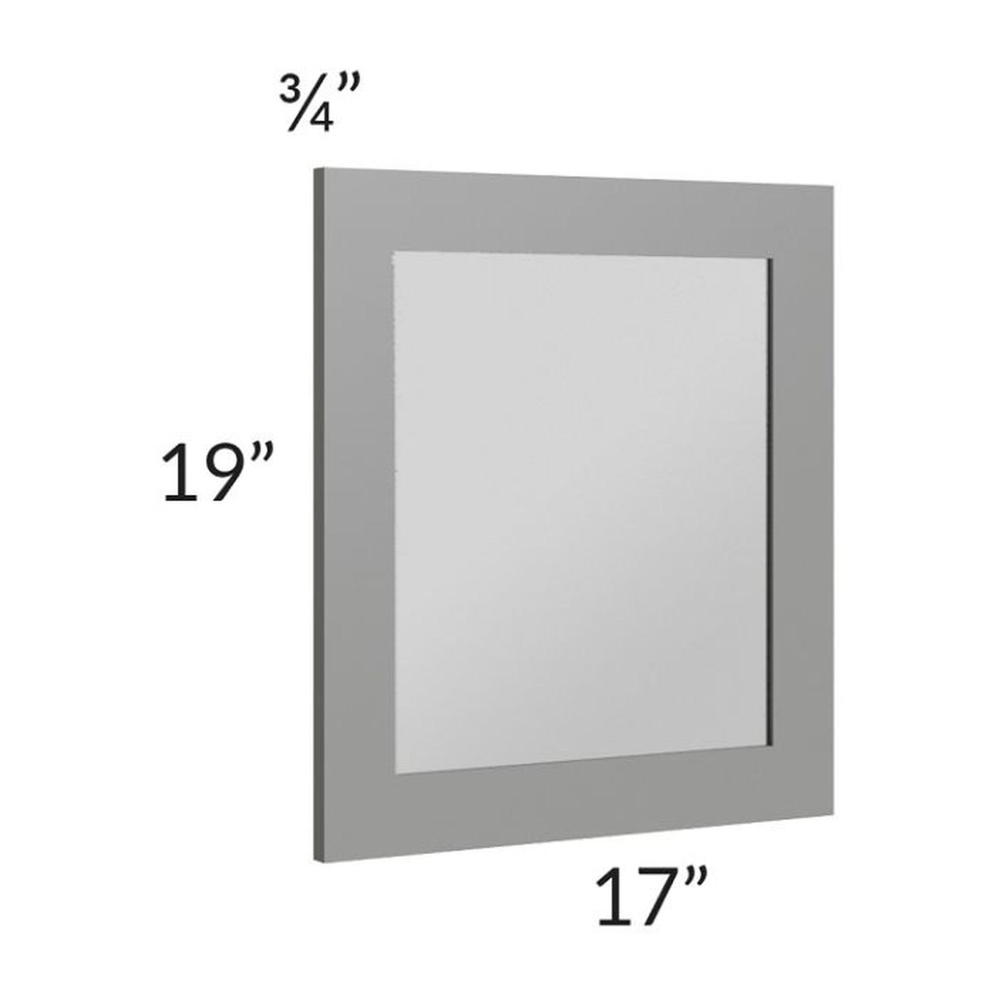 RTA Stratton Light Grey Shaker 17" x 19" Mirror – US Bath Store