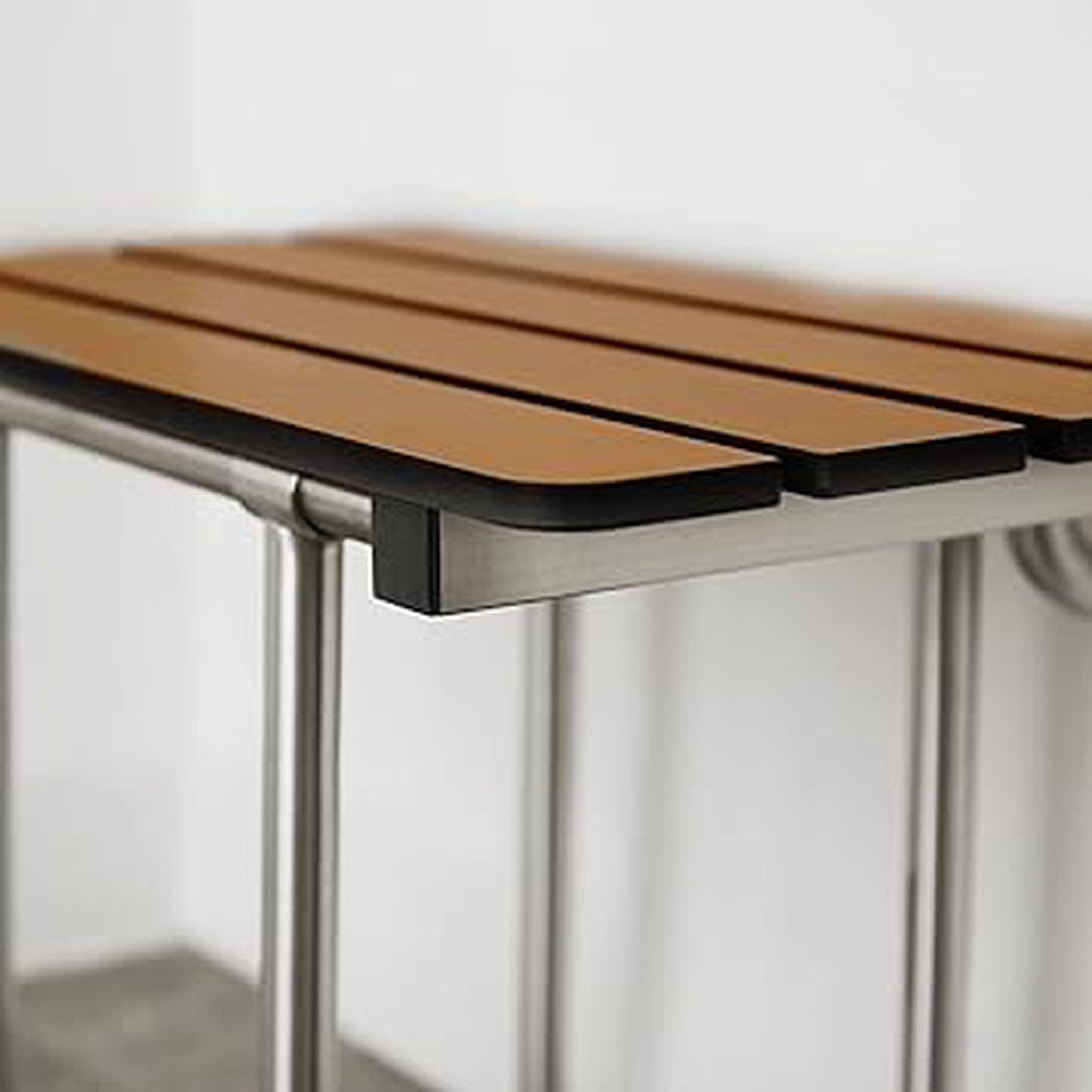 Seachrome Signature Series 18" W x 15" D Teak 3" Phenolic Slats Seat T ...