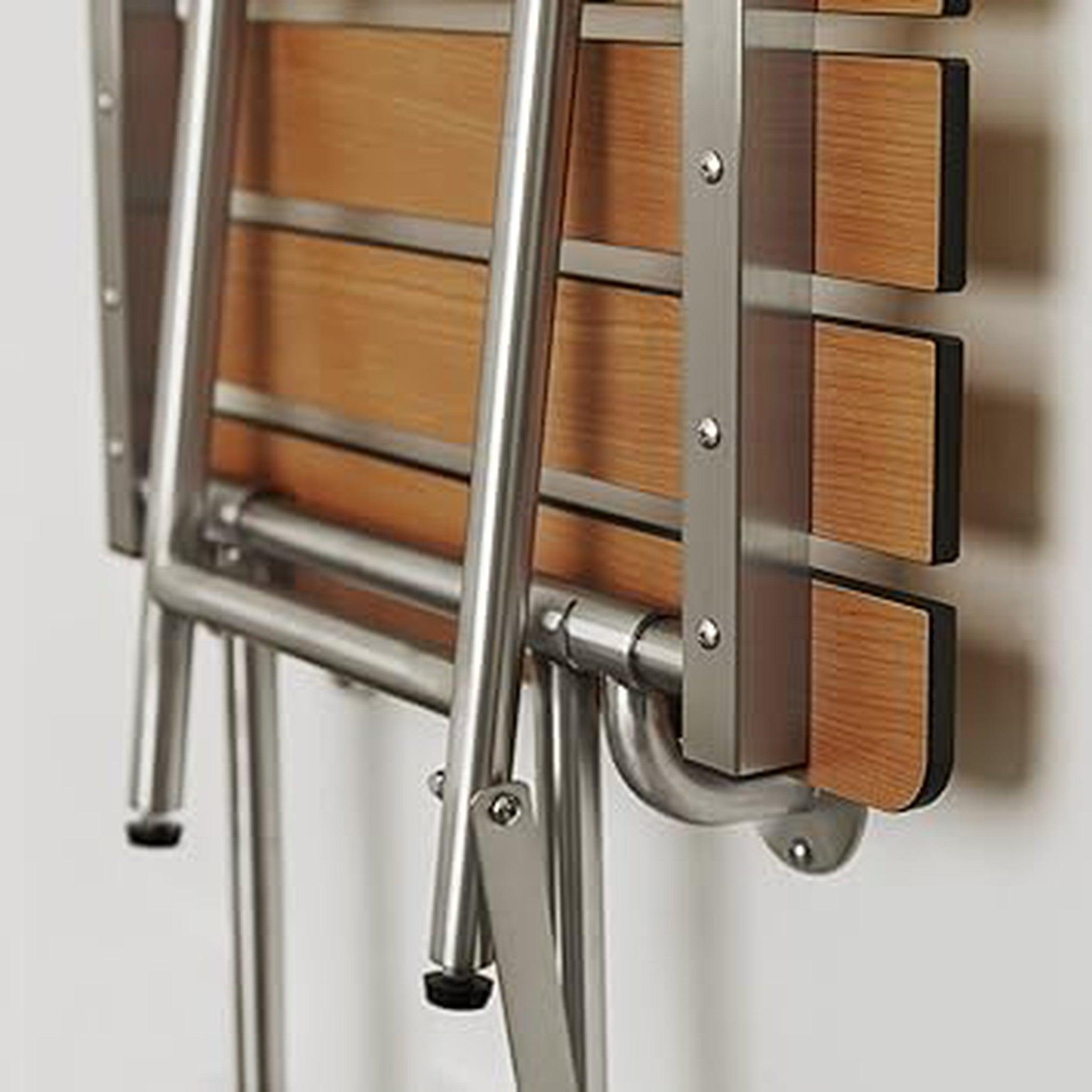 Seachrome Signature Series 18" W x 15" D Teak 3" Phenolic Slats Seat T ...