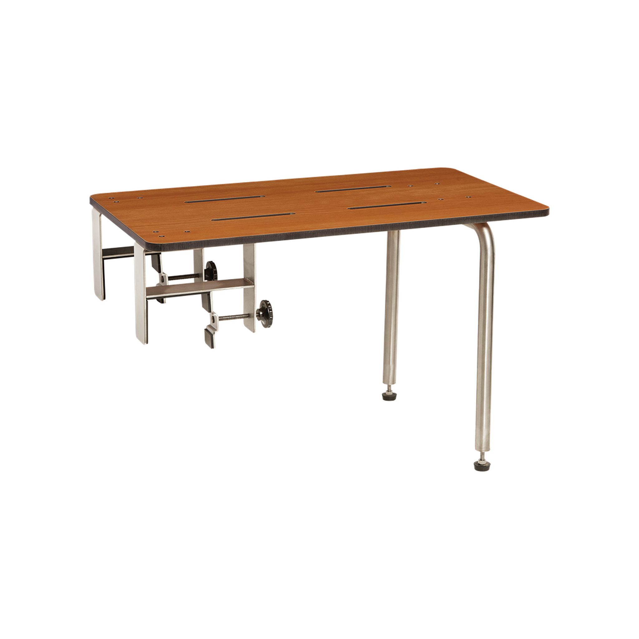 Seachrome Ventura 27" W x 18" H Teak One-Piece Solid Phenolic Seat Edg ...