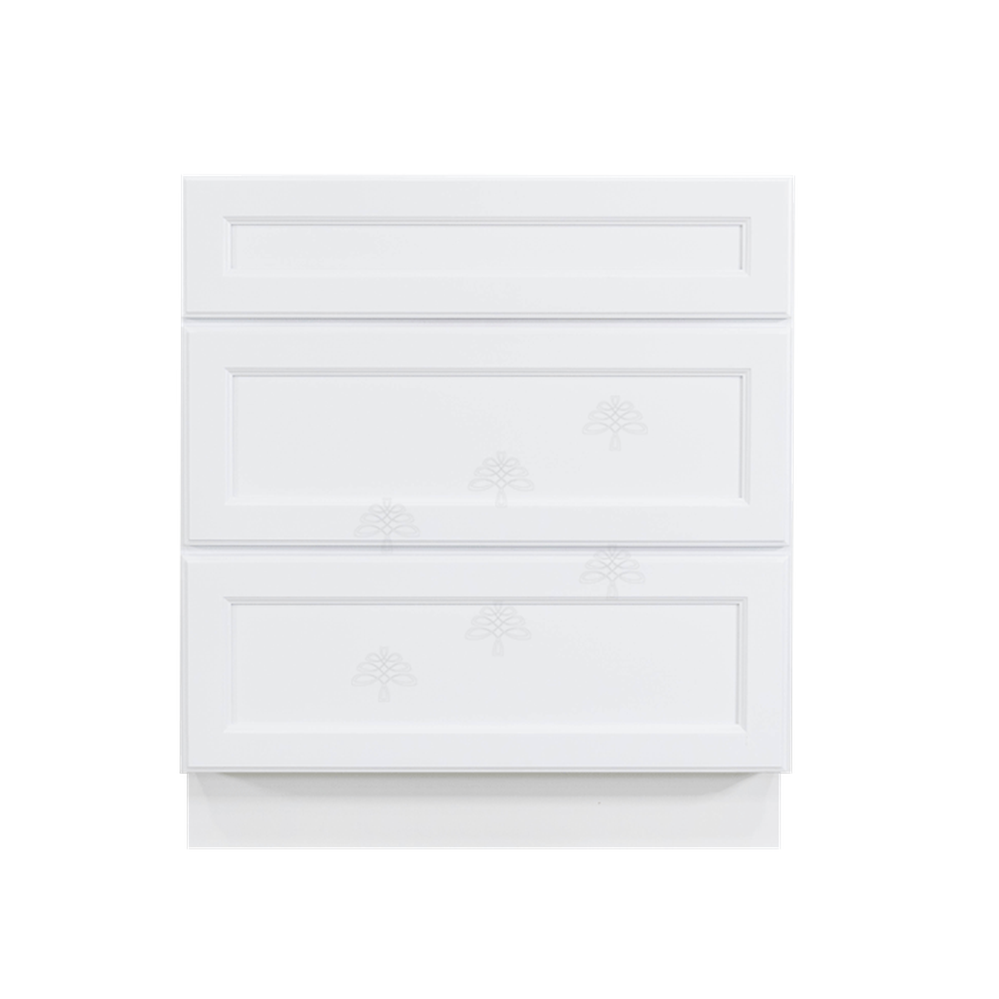 Selected Vendors NW-DB24-3 Newport 24" x 35" Freestanding Base White W ...