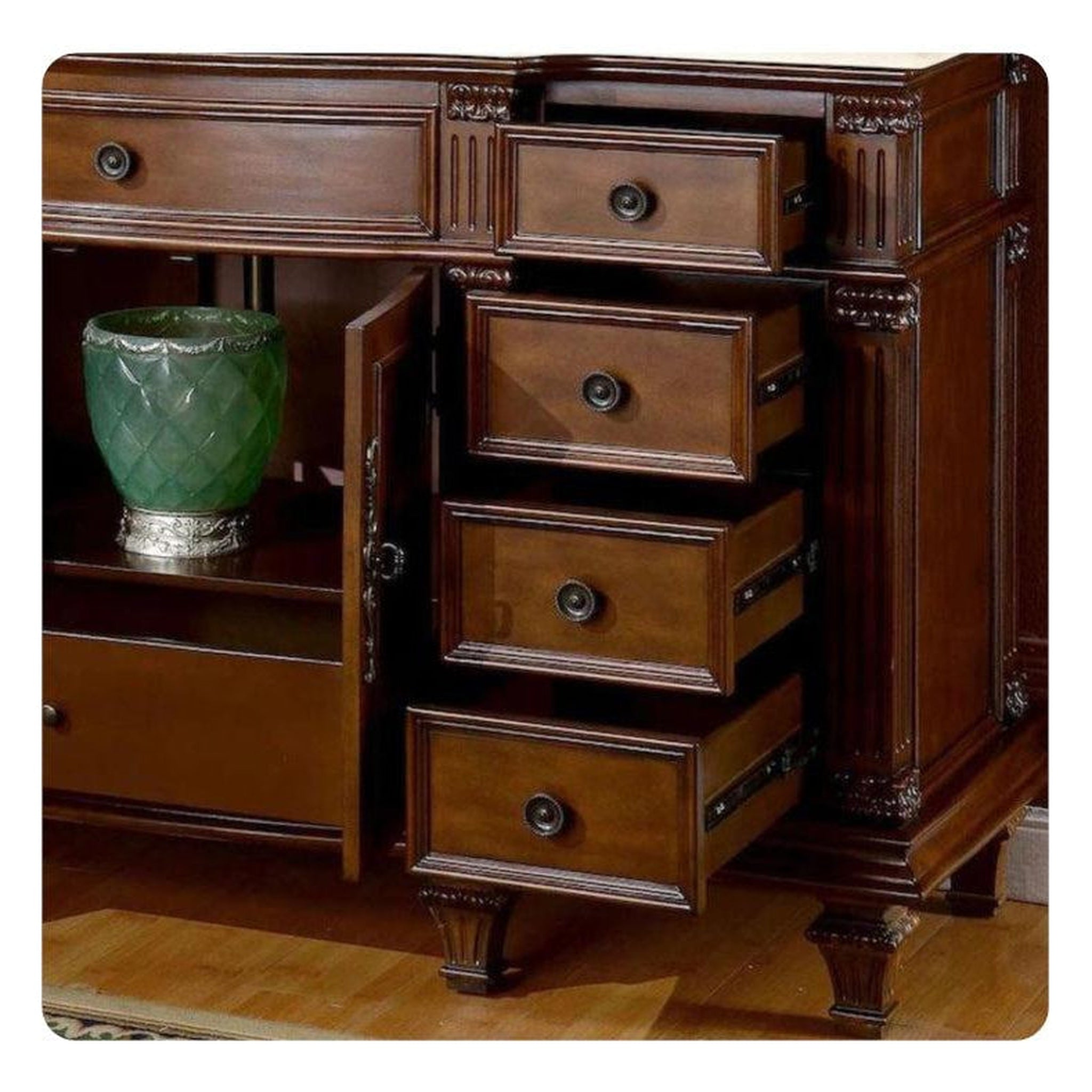 Silkroad Exclusive 60" Single Sink Brazilian Rosewood Bathroom Vanity ...