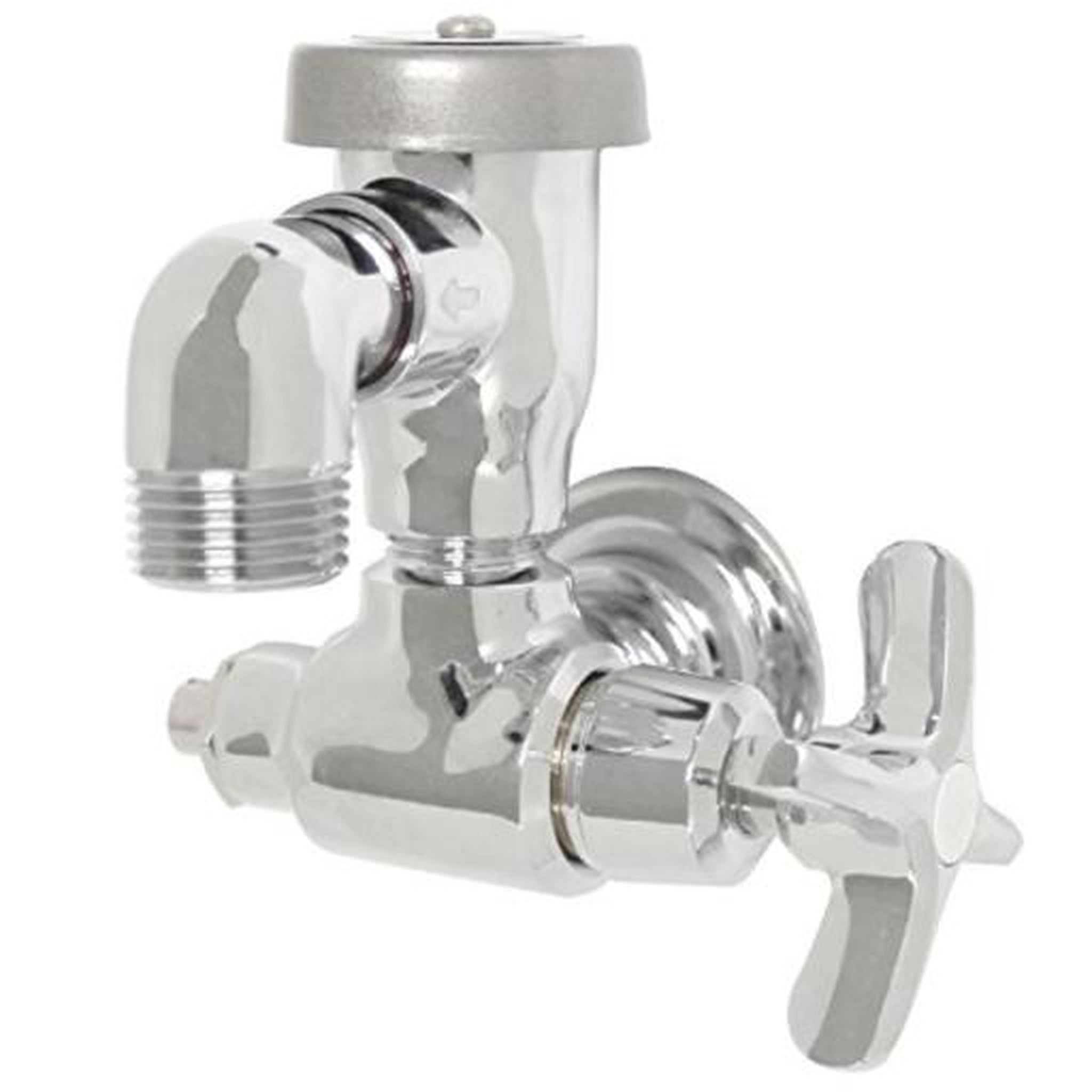 Speakman Commander Polished Chrome Plated Brass Hose Bibb and Mop Fitt ...