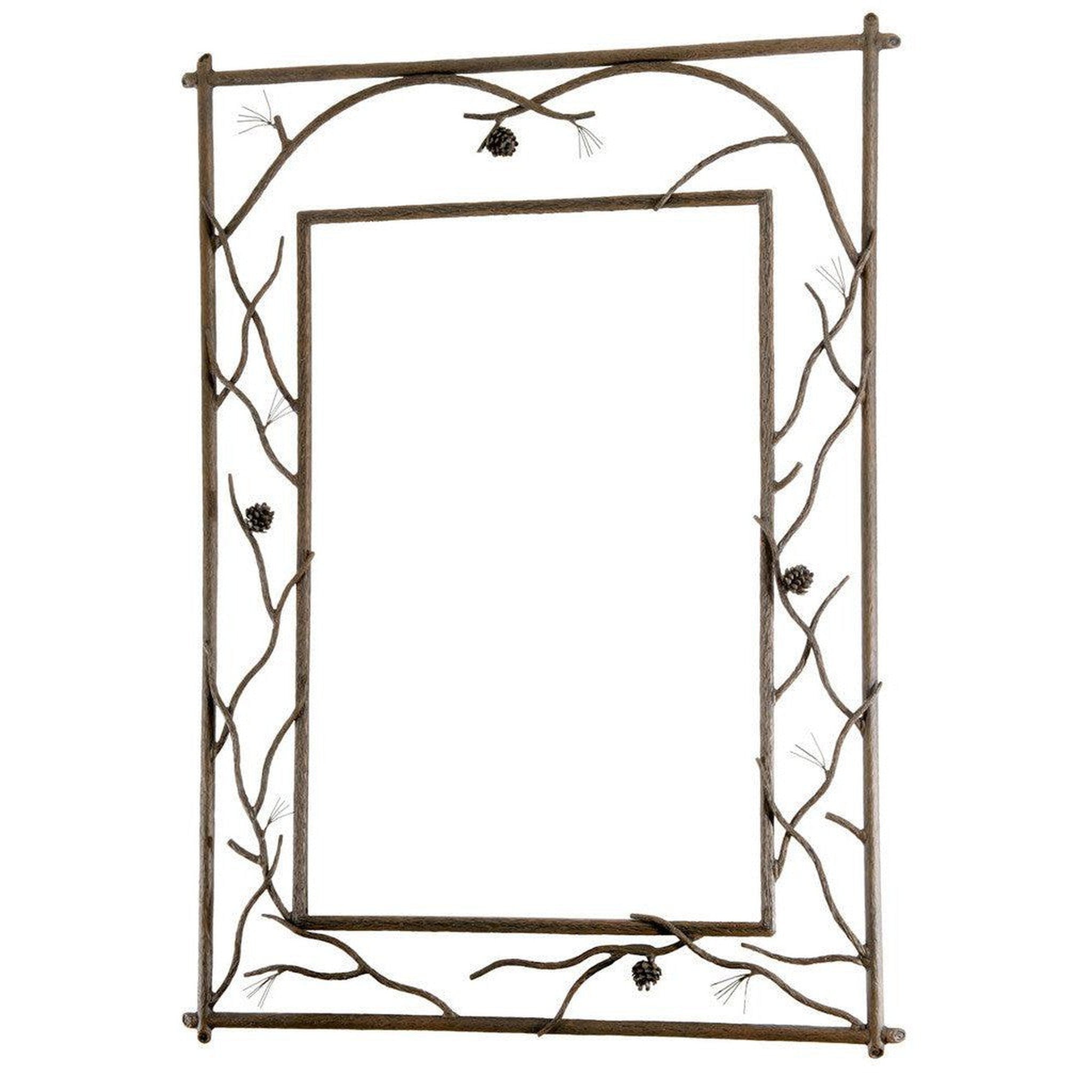 Stone County Ironworks Pine 37" x 51" Large Hand Rubbed Pewter Branche ...