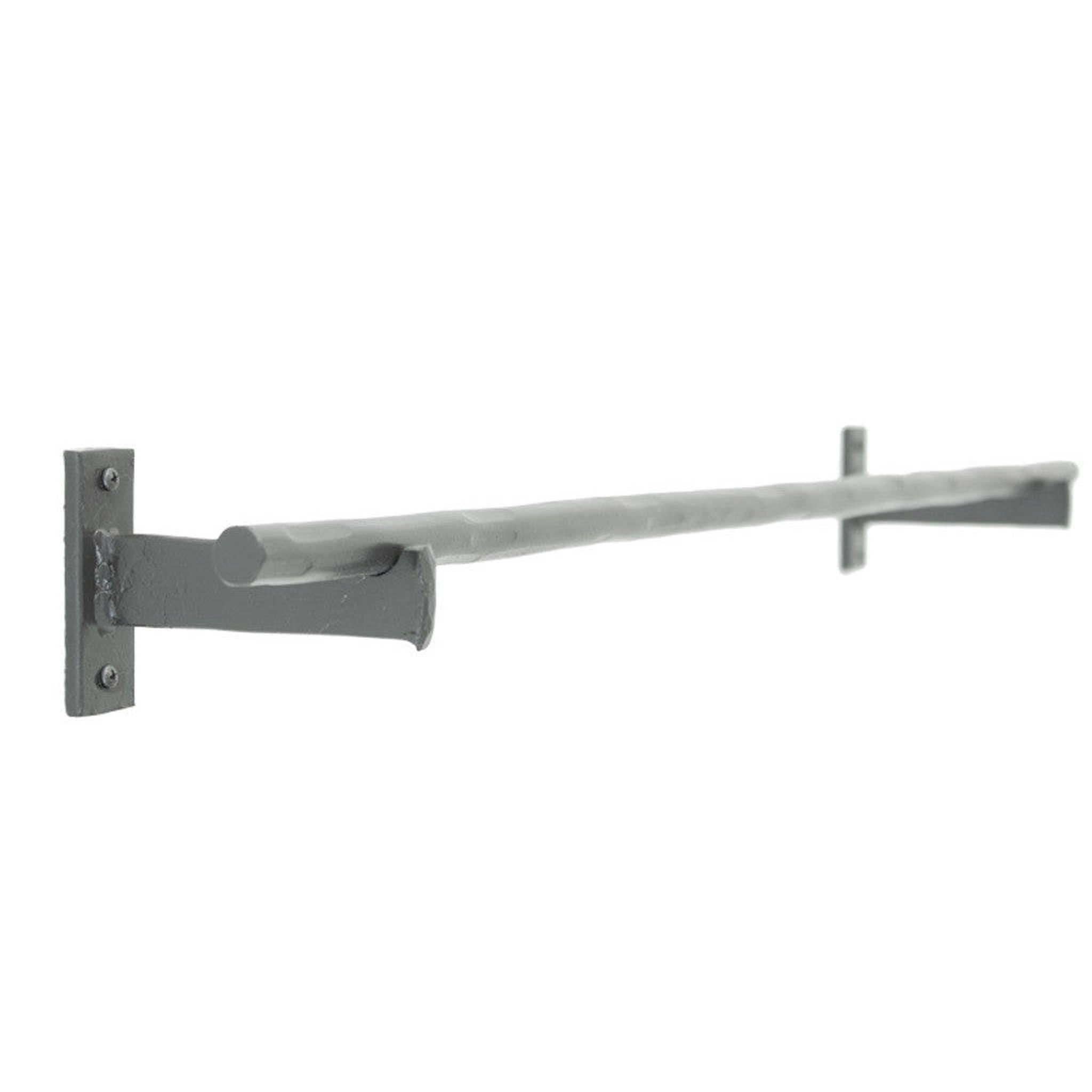 Stone County Ironworks Ranch 24" Hand Rubbed Bronze Iron Towel Bar Wit ...