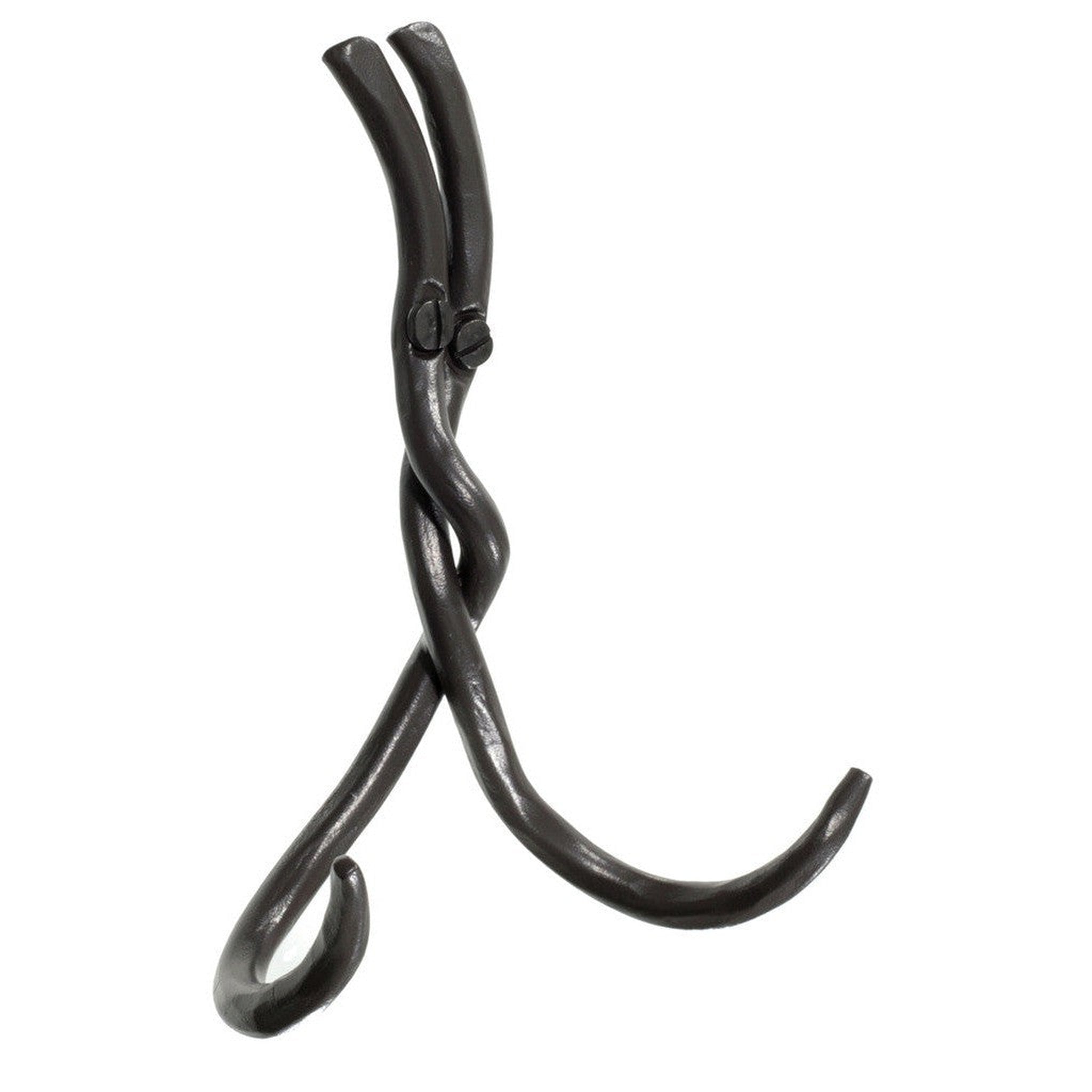 Stone County Ironworks Rush 6" Hand Rubbed Bronze Iron Double Hook Wit ...