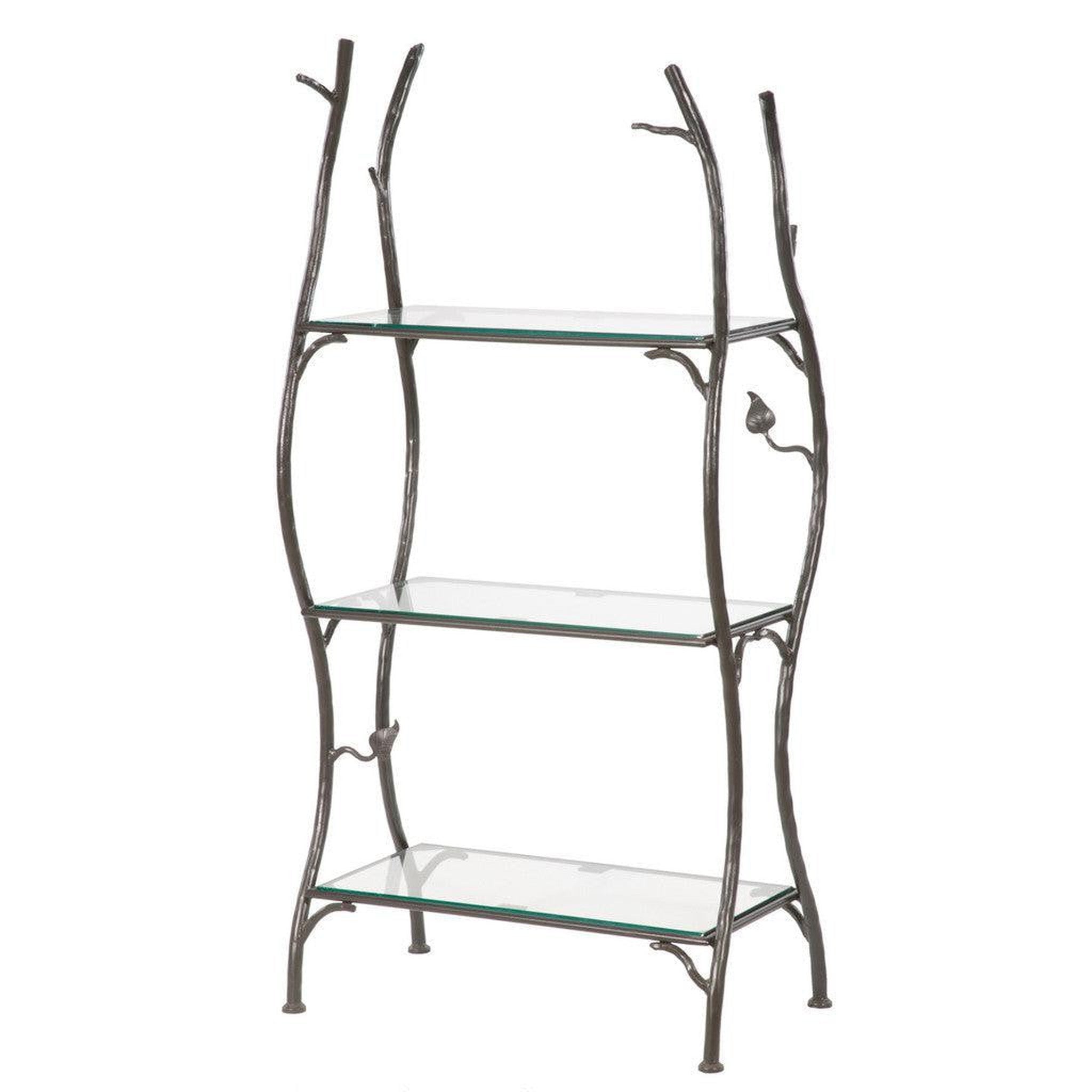 Stone County Ironworks Sassafras 28" 3-Tier Hand Rubbed Bronze Iron St ...