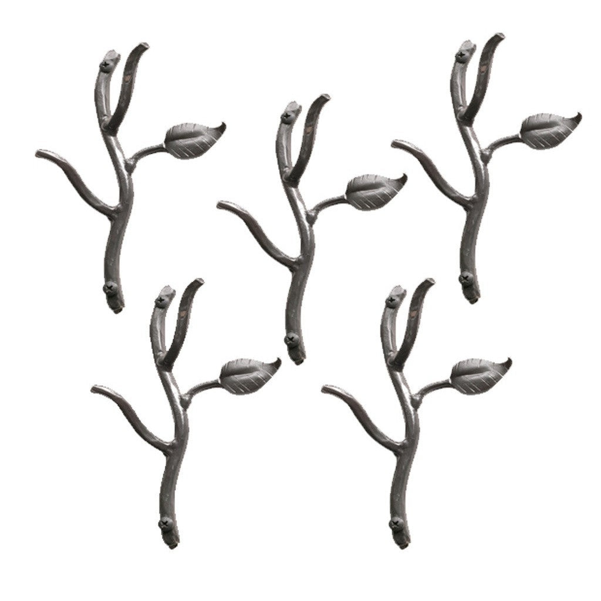 Stone County Ironworks Sassafras 7" 5-Piece Hand Rubbed Pewter Iron Do ...