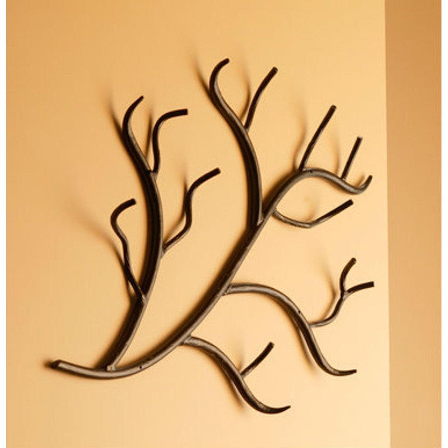 Stone County Ironworks Woodland 29" Satin Black Iron Wall Rack – US ...