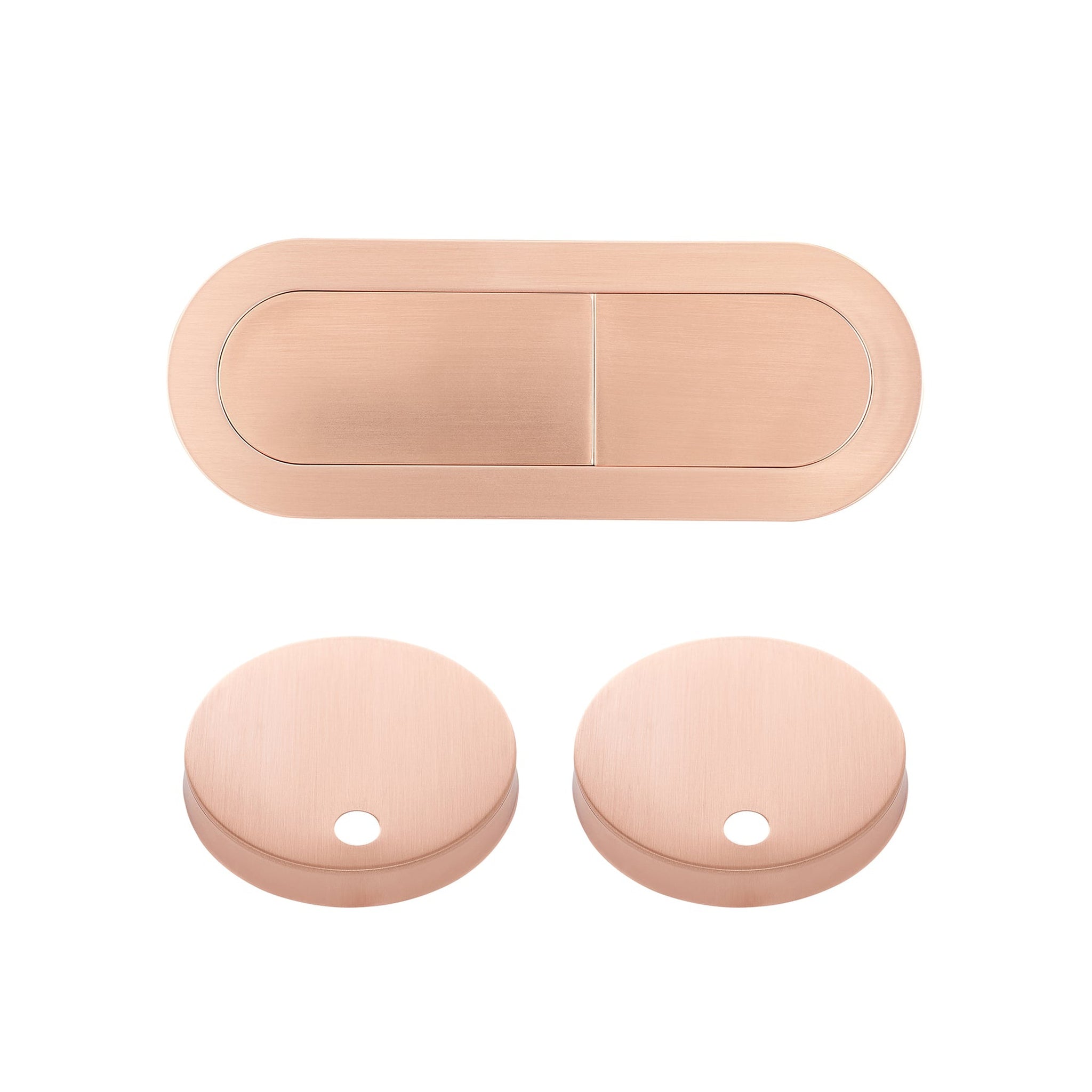 Swiss Madison Oval Rose Gold Toilet Push Buttons With QQ Feet For SM-1 ...