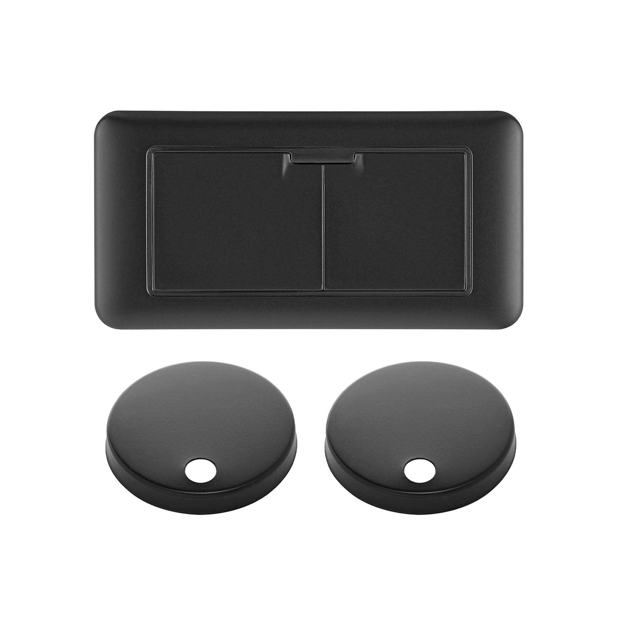 Swiss Madison Rectangular Black Toilet Push Buttons With QQ Feet – US ...