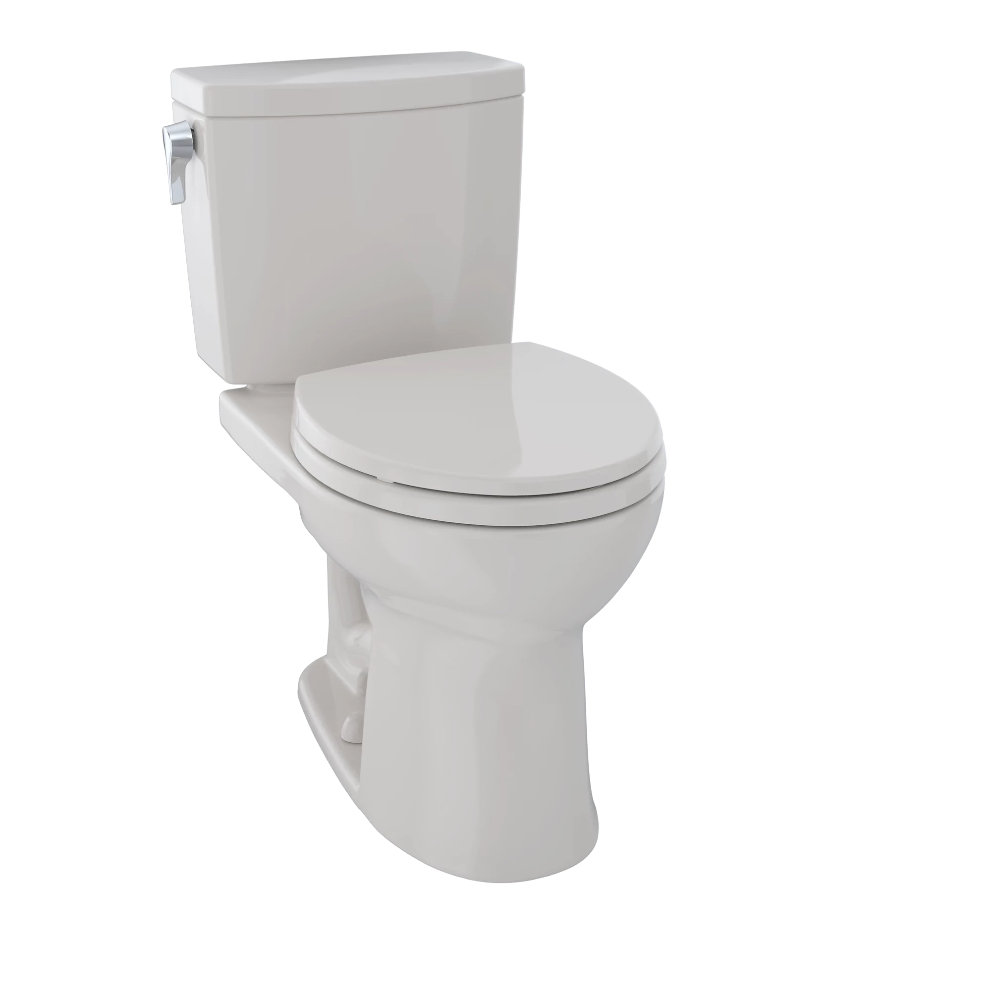 TOTO Drake II Sedona Beige Left Lever 1G Round Front Two-Piece Toilet ...