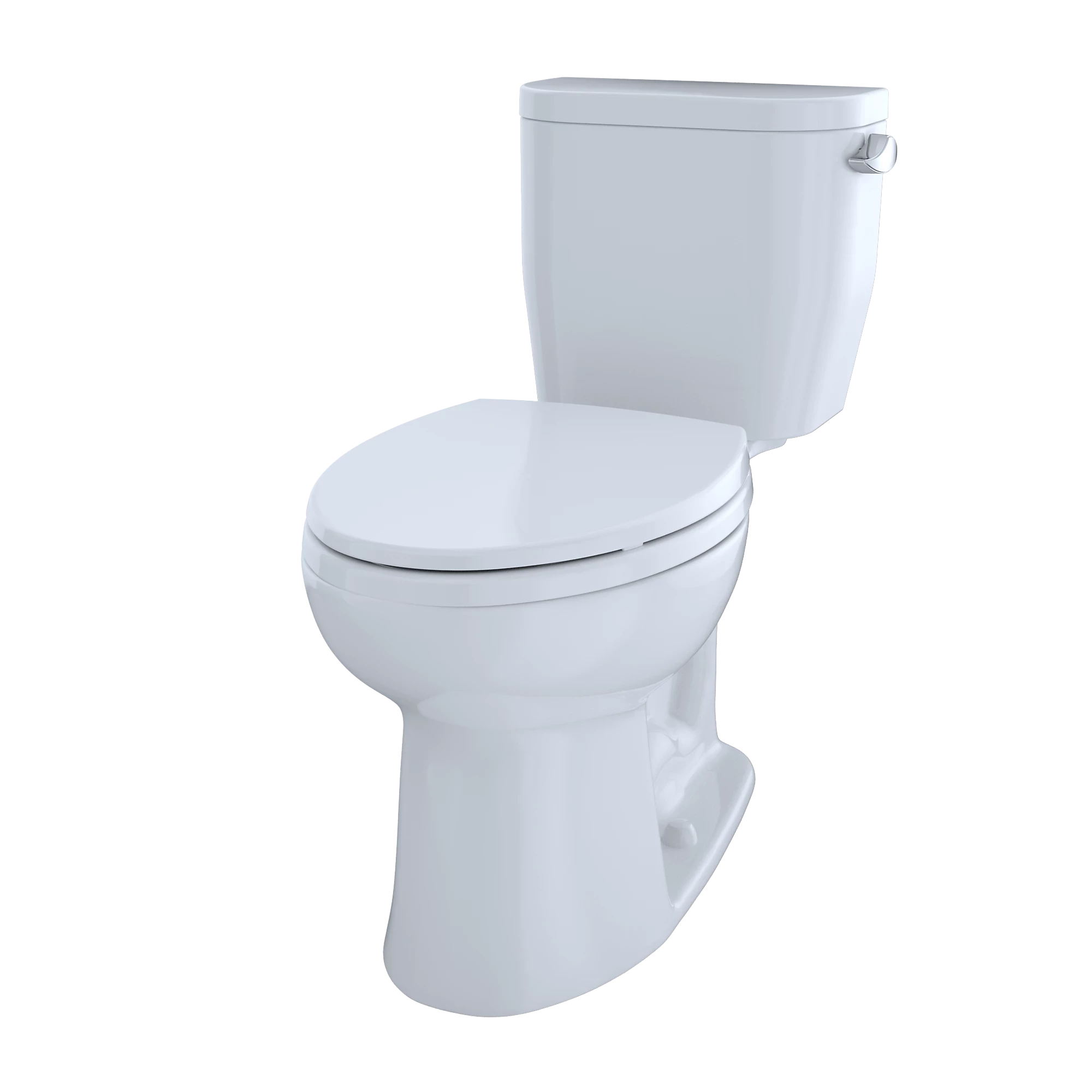 TOTO Entrada Cotton Right Lever Elongated Front Close Coupled Toilet ...