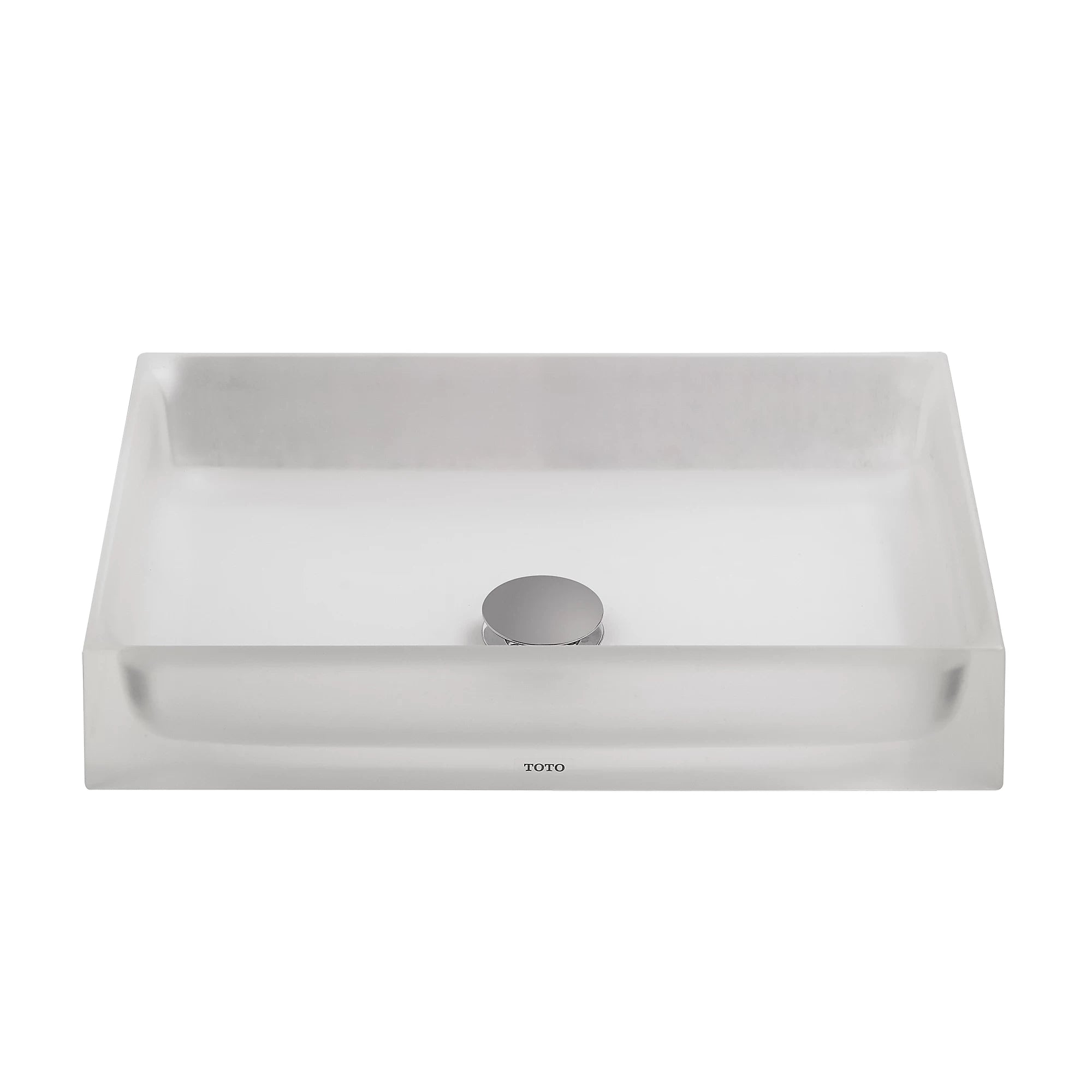 Toto Luminist Frosted White Rectangle Vessel Lavatory – US Bath Store