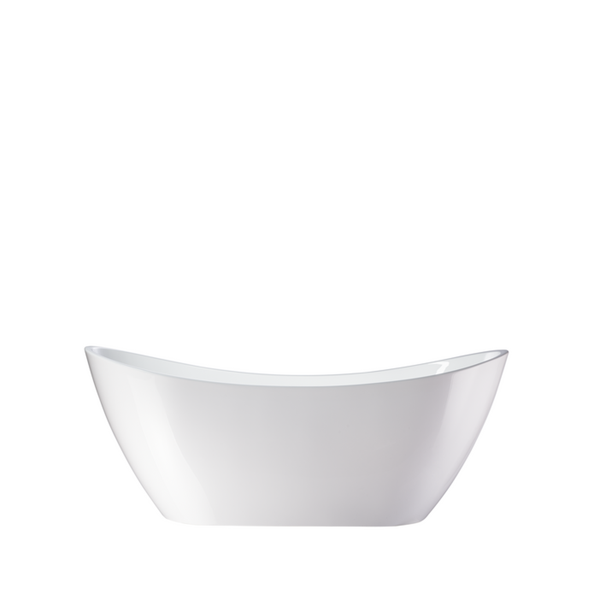 Vanity Art 71" W x 28" H White Acrylic Freestanding Bathtub With Titan ...