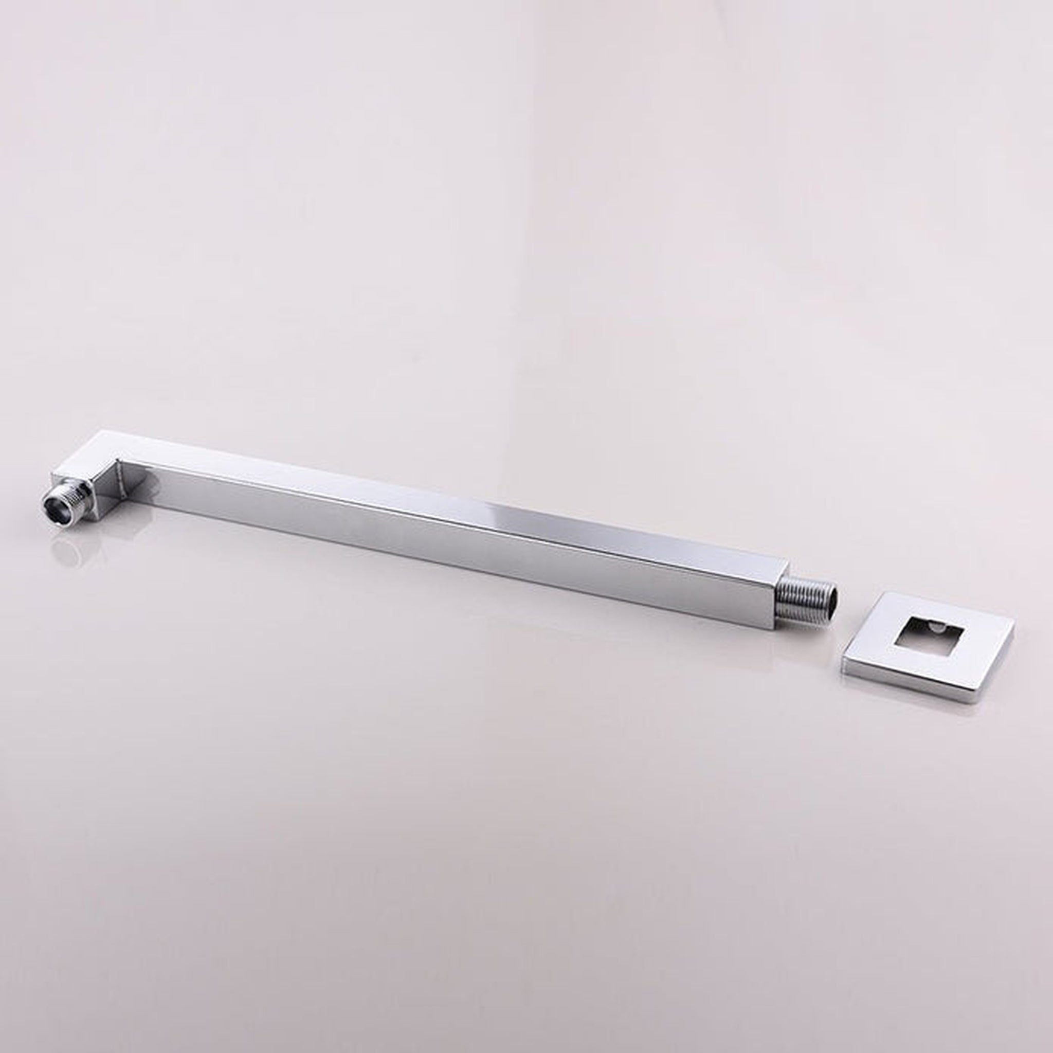 Vanity Art 9" Chrome Wall Mounted Shower Arm for Shower Head With Flan ...