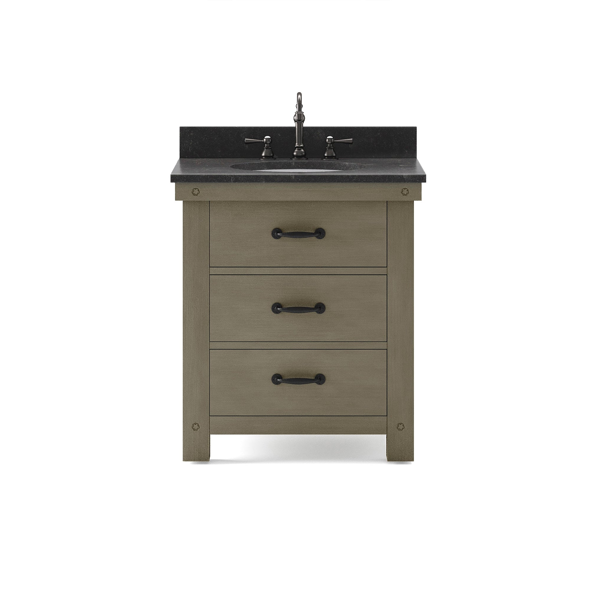 Water Creation Aberdeen 30" Grizzle Grey Single Sink Bathroom Vanity W ...